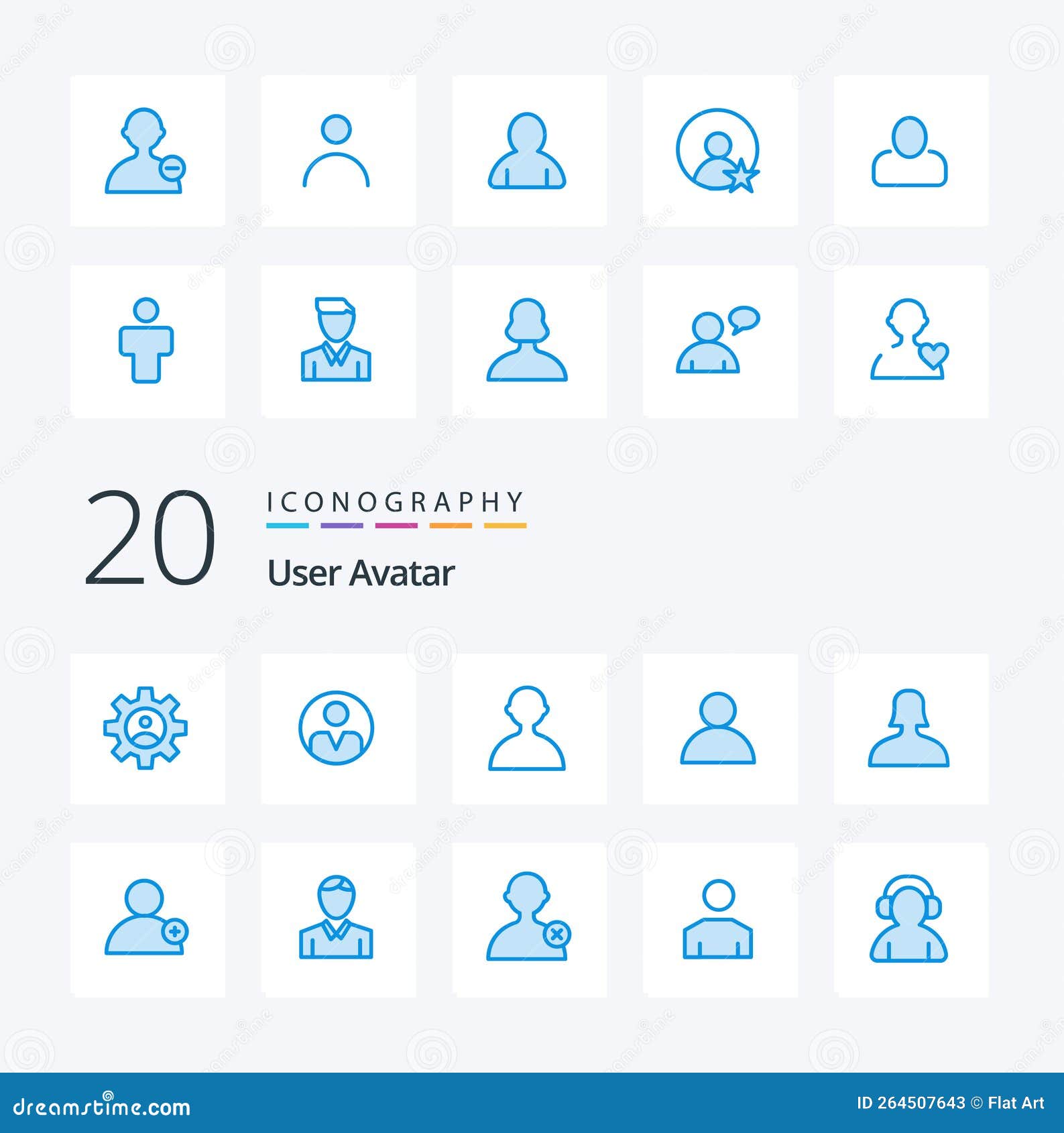 20 User Blue Color Icon Pack Like Avatar Avatar Personalization Account ...