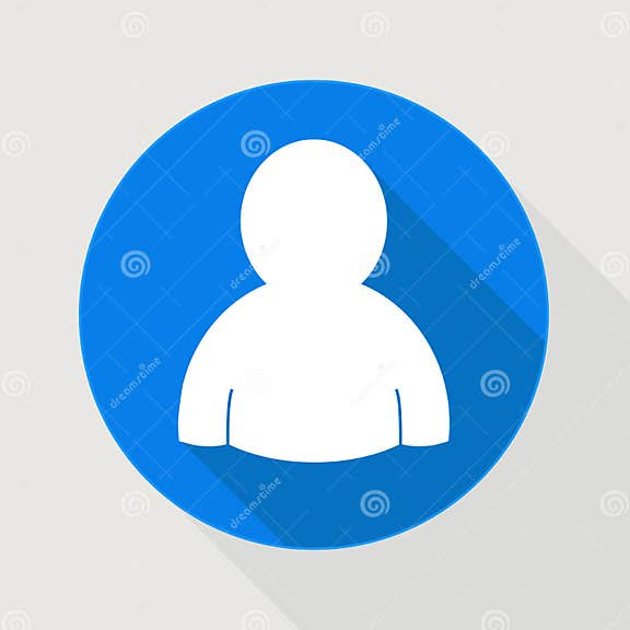 User blue icon stock vector. Illustration of human, color - 43464682