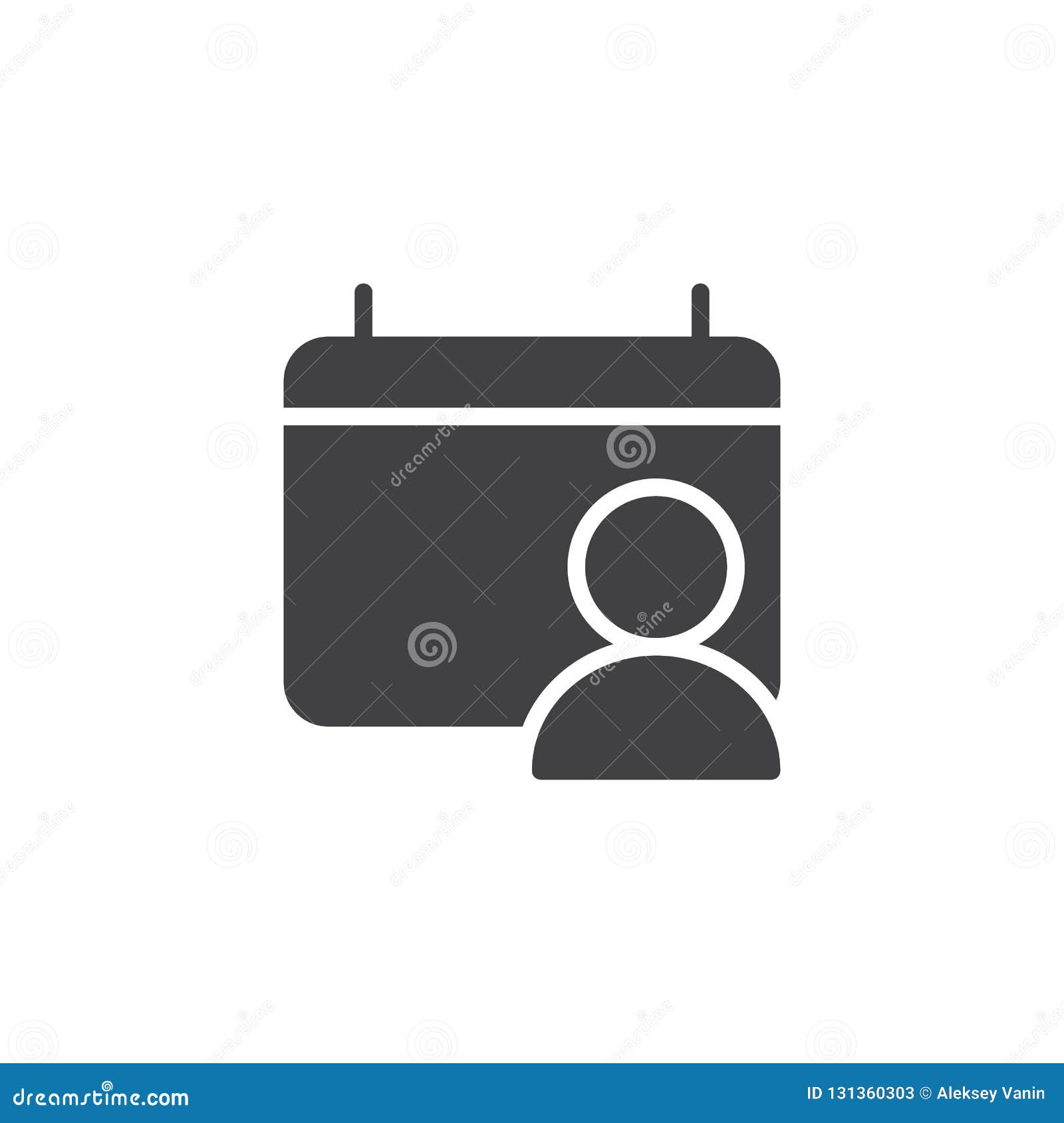 User calendar vector icon stock vector. Illustration of pictogram ...