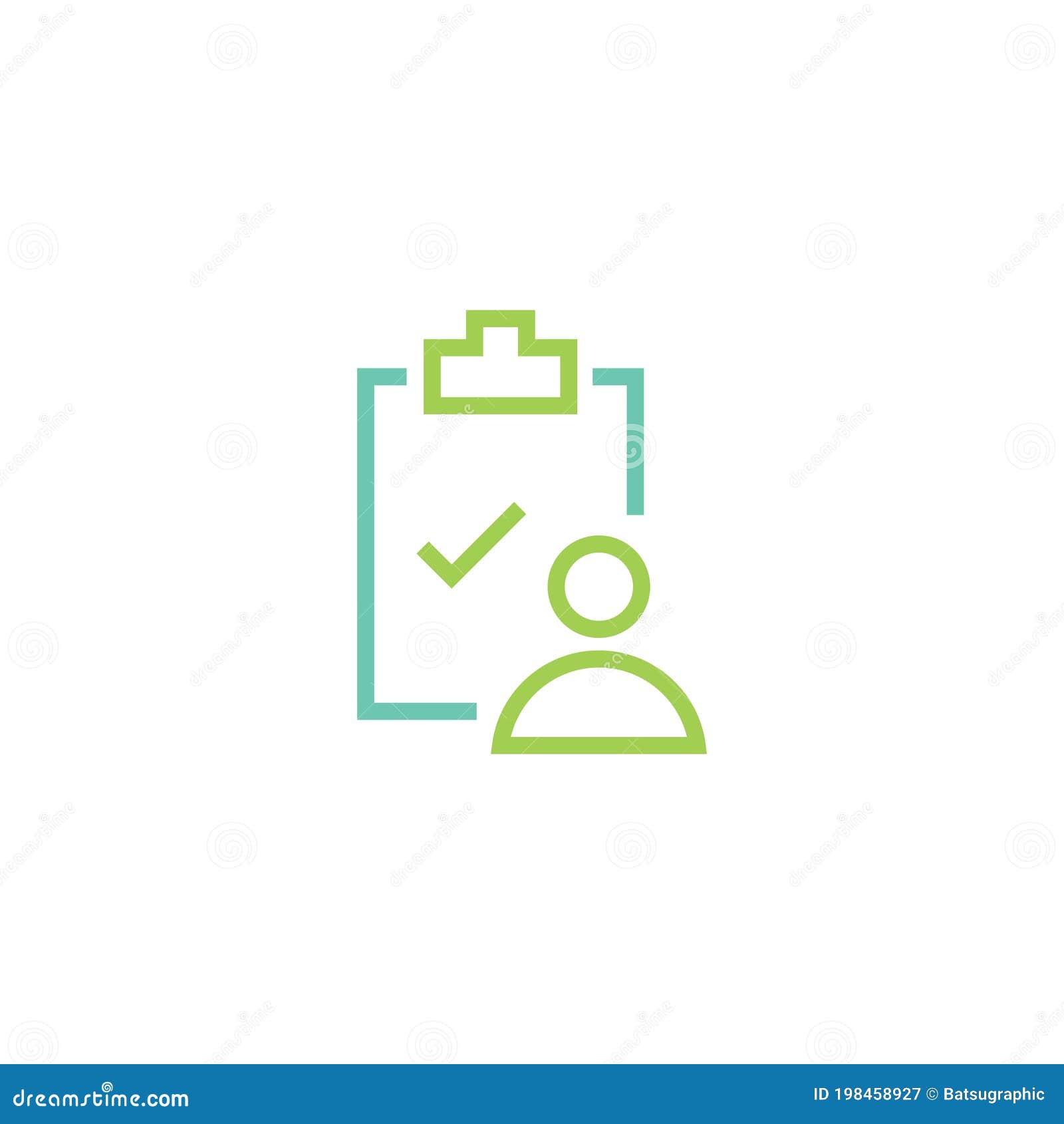 User Checklist Vector Icon Design Template Stock Vector - Illustration ...