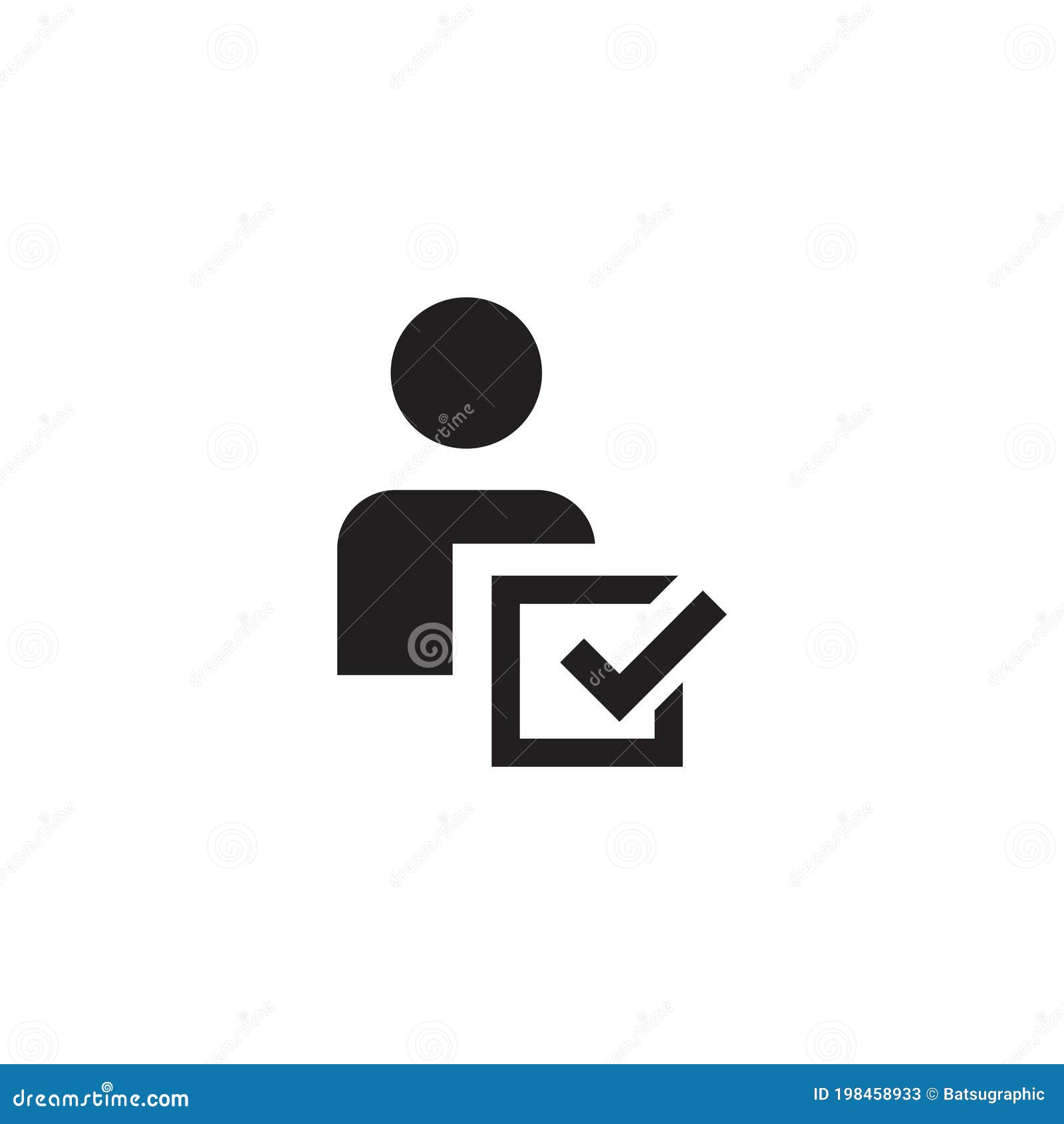 User Checklist Vector Icon Design Template Stock Vector - Illustration ...