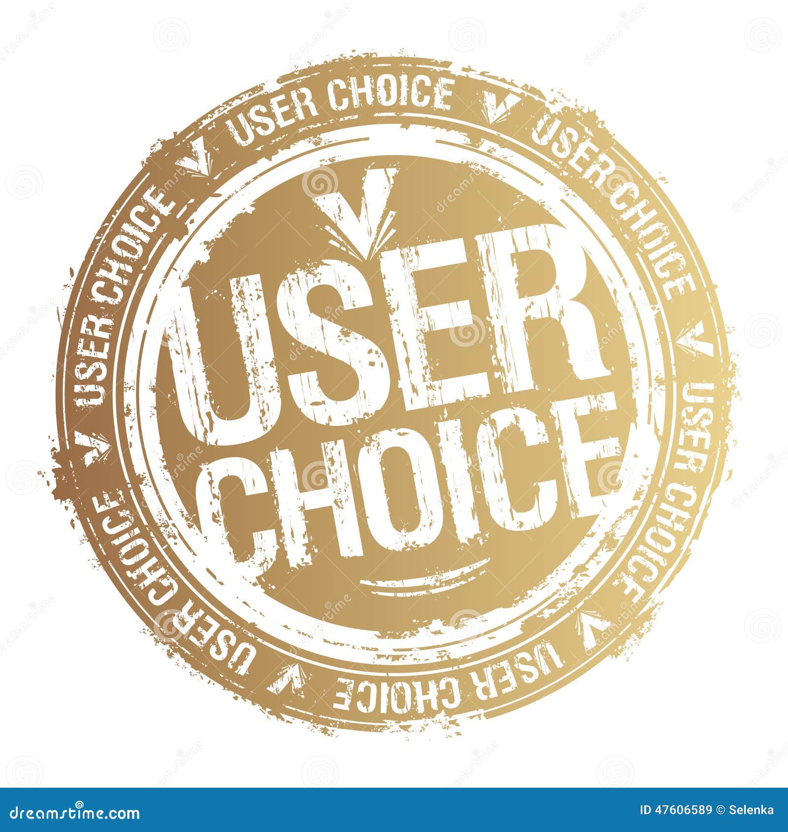 User choice stamp. stock vector. Illustration of banner - 47606589