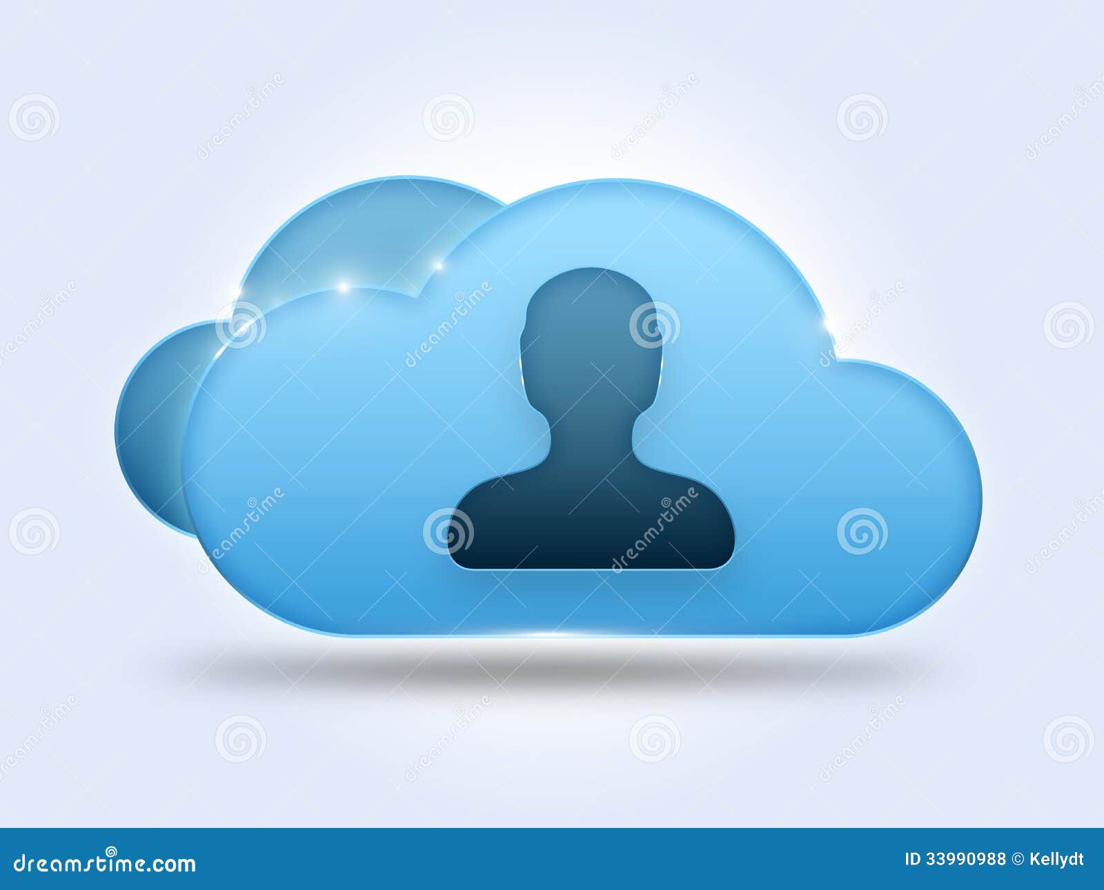 User Cloud Computing Concept Stock Illustration - Illustration of ...