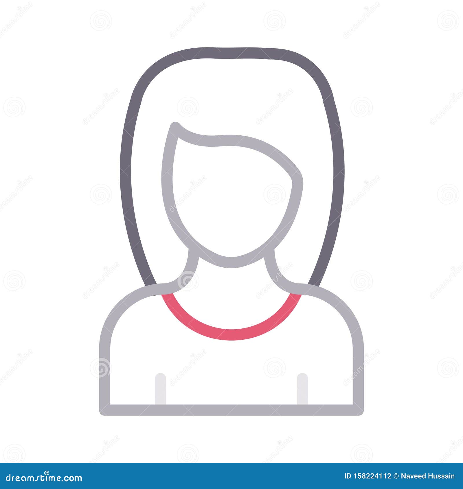 User Color Line Vector Icon Stock Vector - Illustration of forum ...