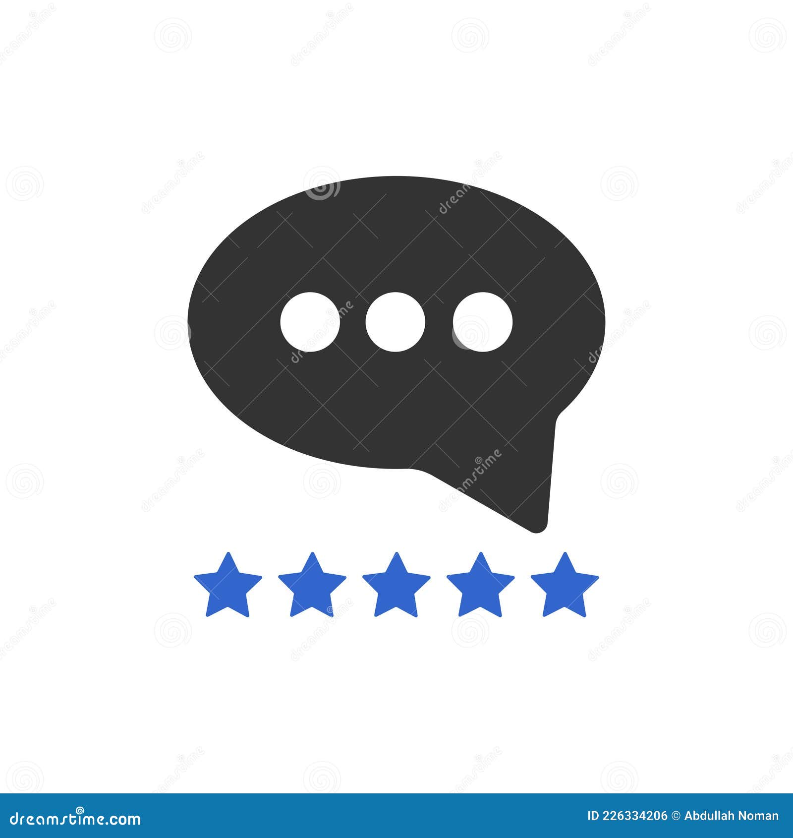 User comment review icon stock vector. Illustration of sign - 226334206