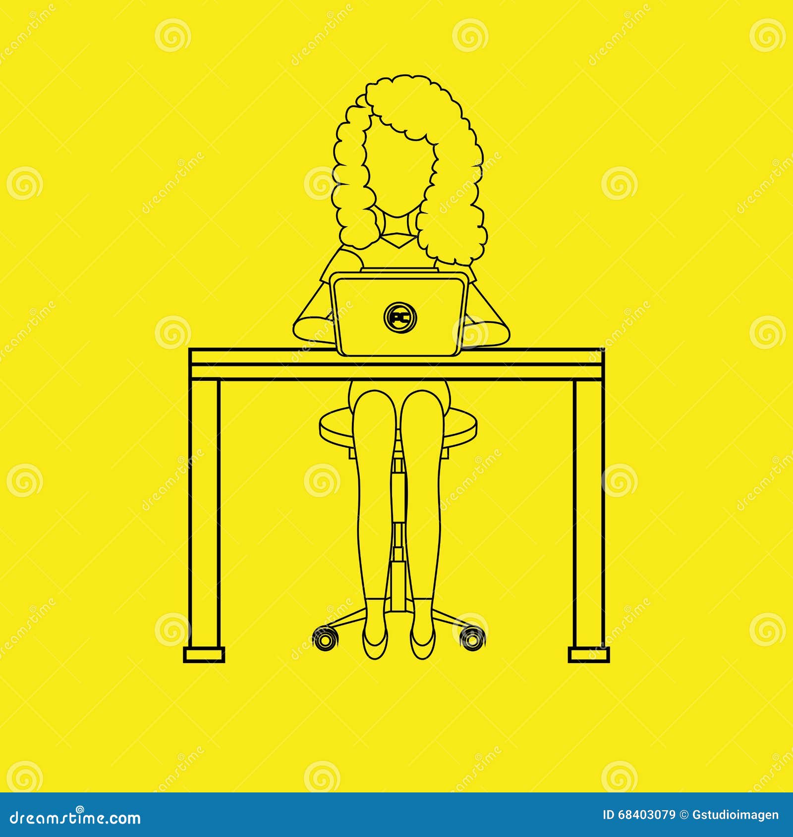 User computer design stock illustration. Illustration of laptop - 68403079