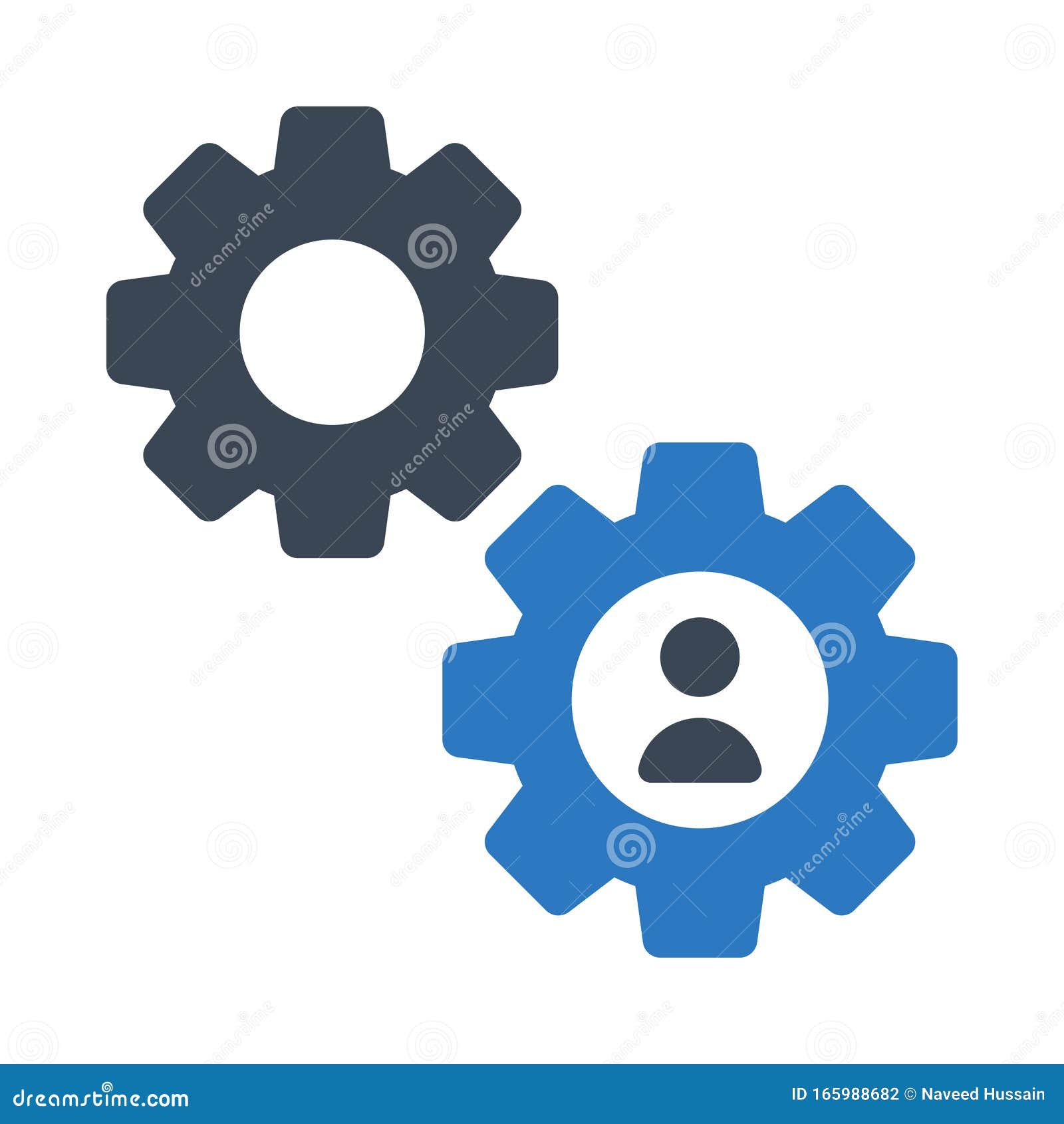User Configure Vector Glyph Color Icon Stock Illustration ...