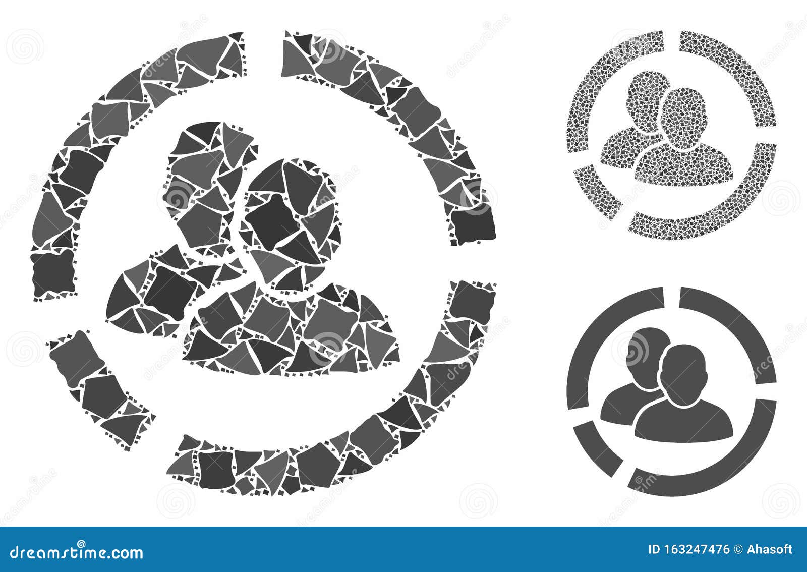 User Diagram Composition Icon of Humpy Parts Stock Illustration ...