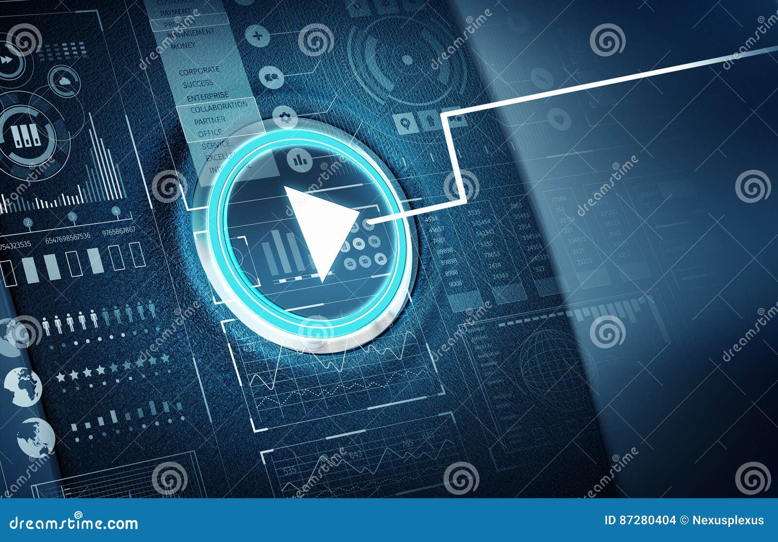 User Digital Display . Mixed Media Stock Photo - Image of computer ...