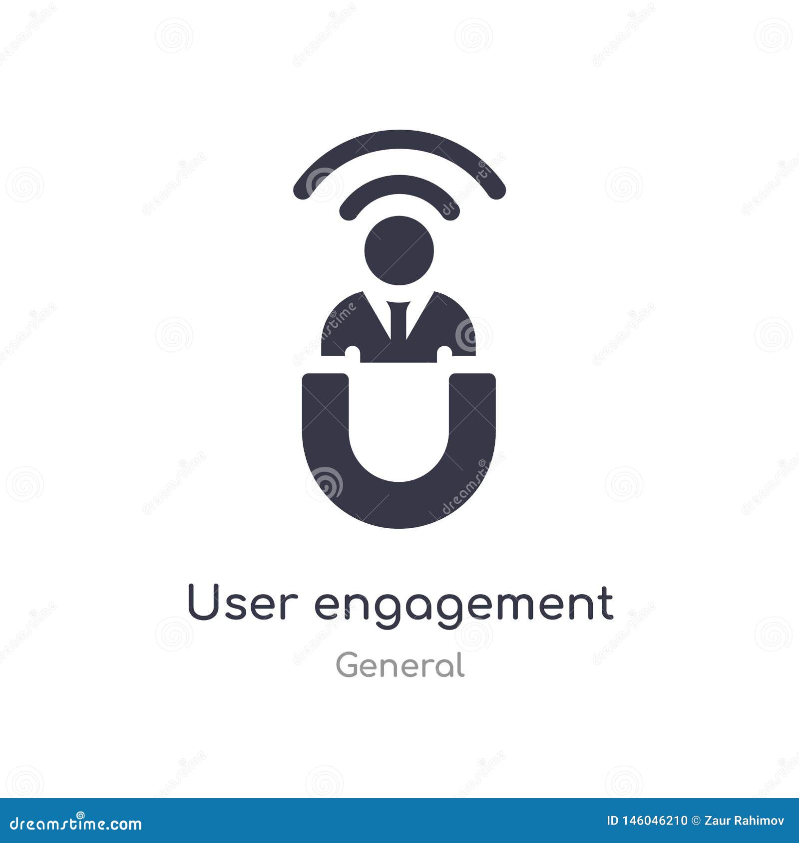 User Engagement Icon. Isolated User Engagement Icon Vector Illustration ...