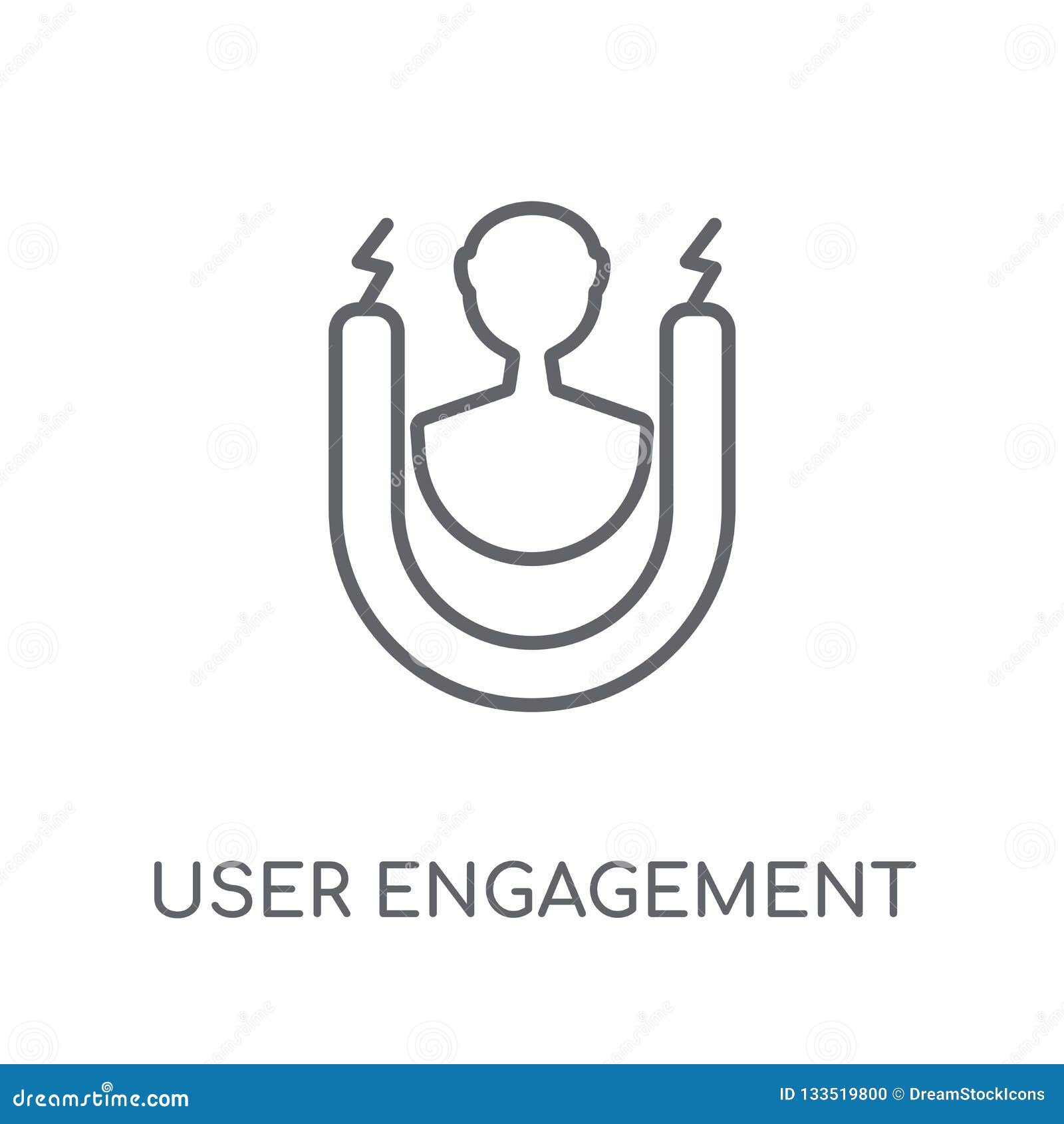 User Engagement Linear Icon. Modern Outline User Engagement Logo Stock ...
