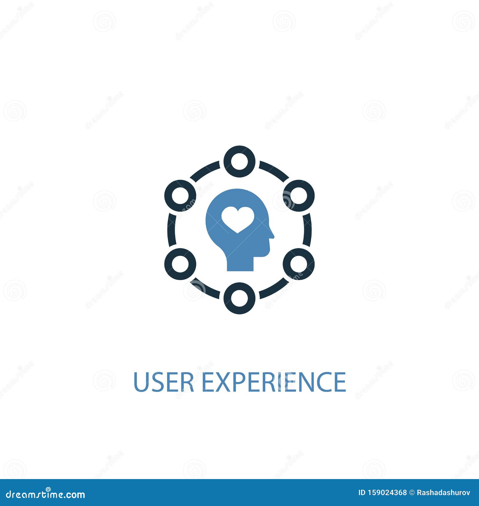 User Experience Concept 2 Colored Icon Stock Vector - Illustration of ...