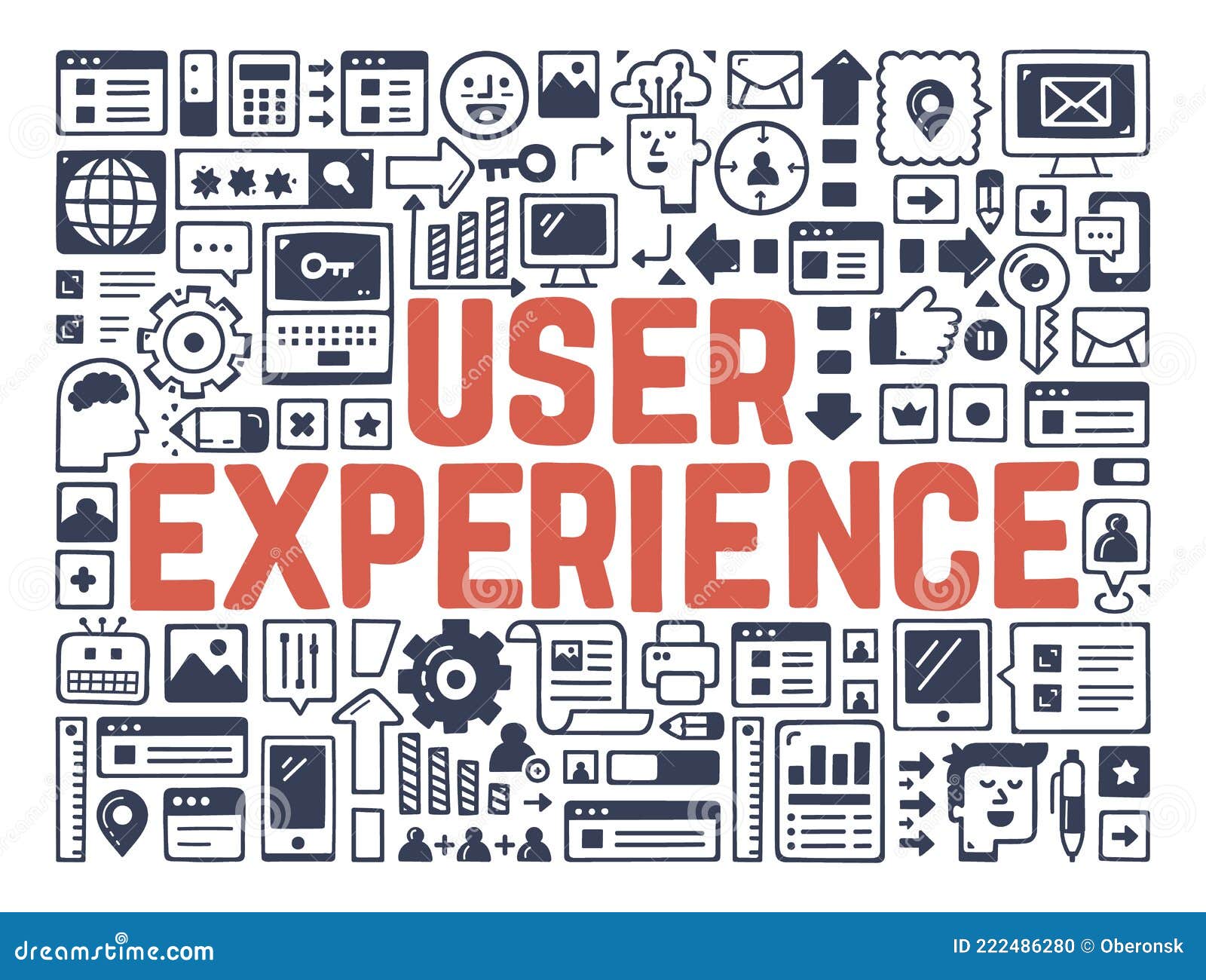 User Experience stock vector. Illustration of banner - 222486280