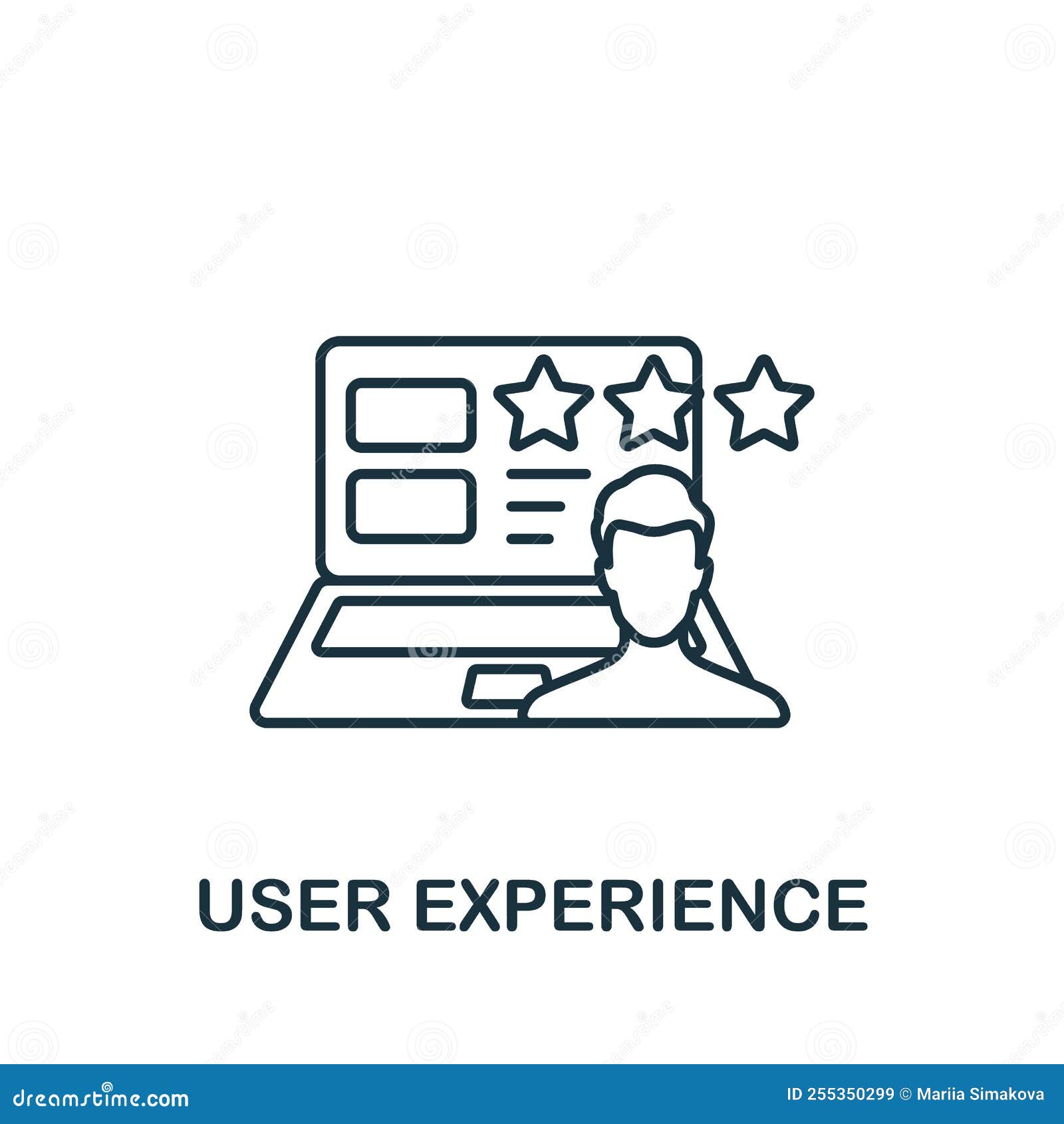 User Experience Icon. Monochrome Simple Web Design Icon for Templates ...