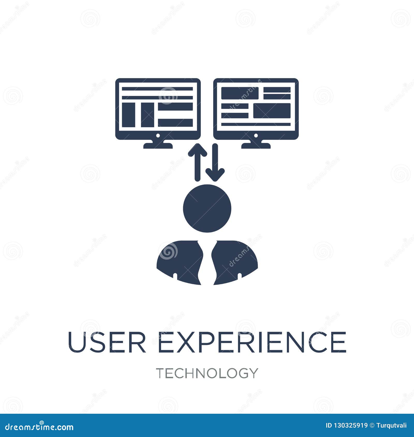 User Experience Icon. Trendy Flat Vector User Experience Icon on Stock ...