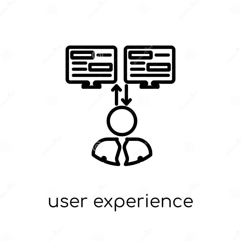 User Experience Icon. Trendy Modern Flat Linear Vector User Experience ...