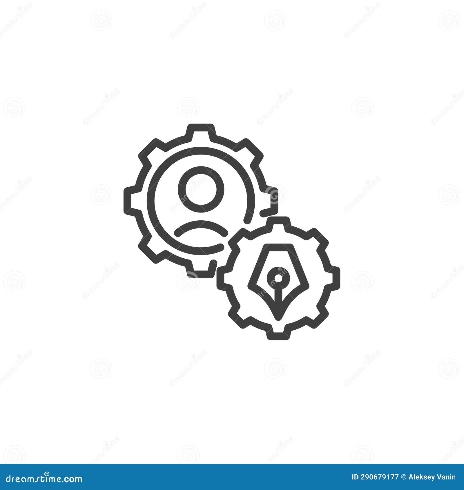 User experience line icon stock vector. Illustration of hollow - 290679177