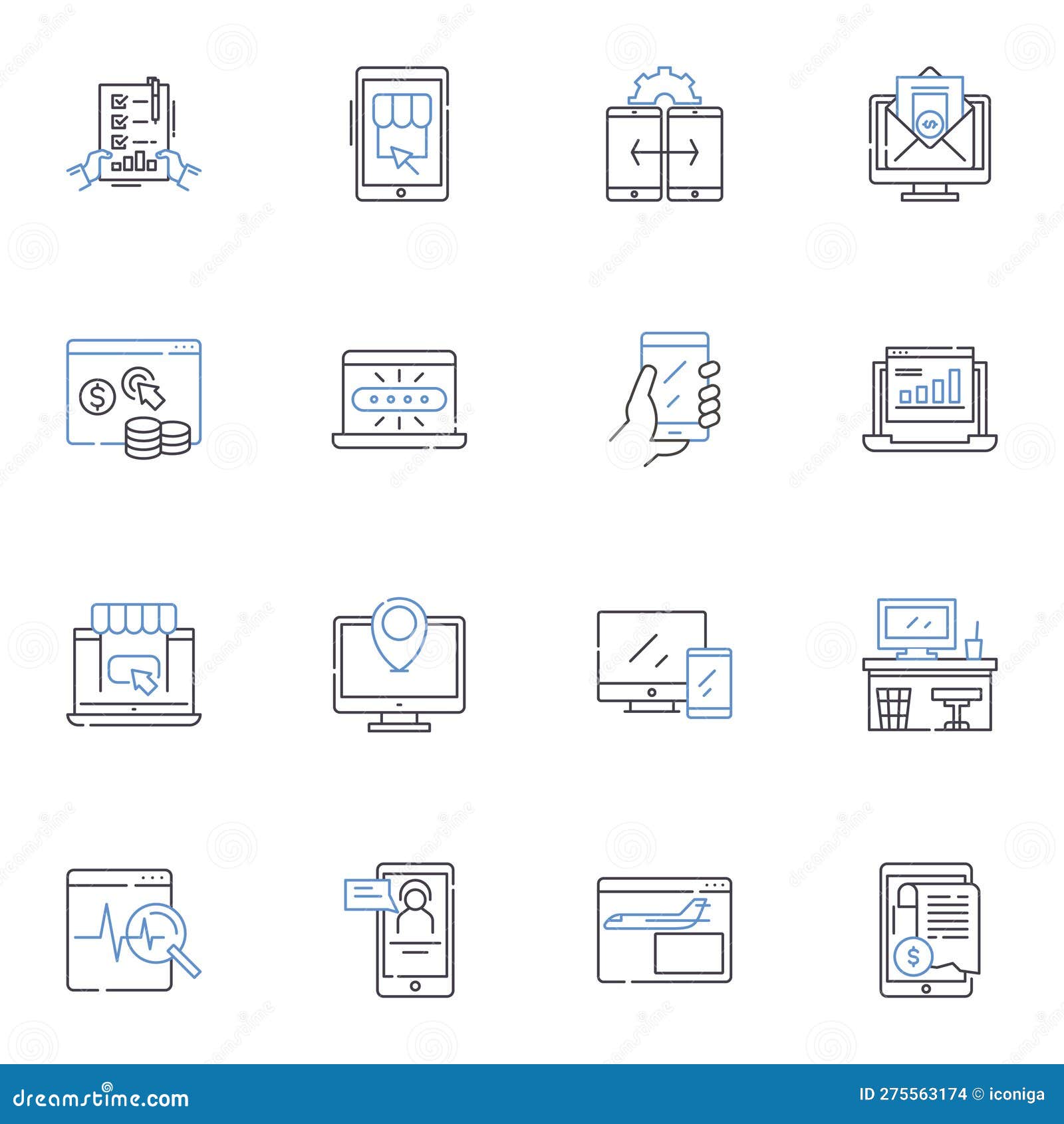 User Experience Line Icons Collection. Intuitive, Seamless, Smooth ...