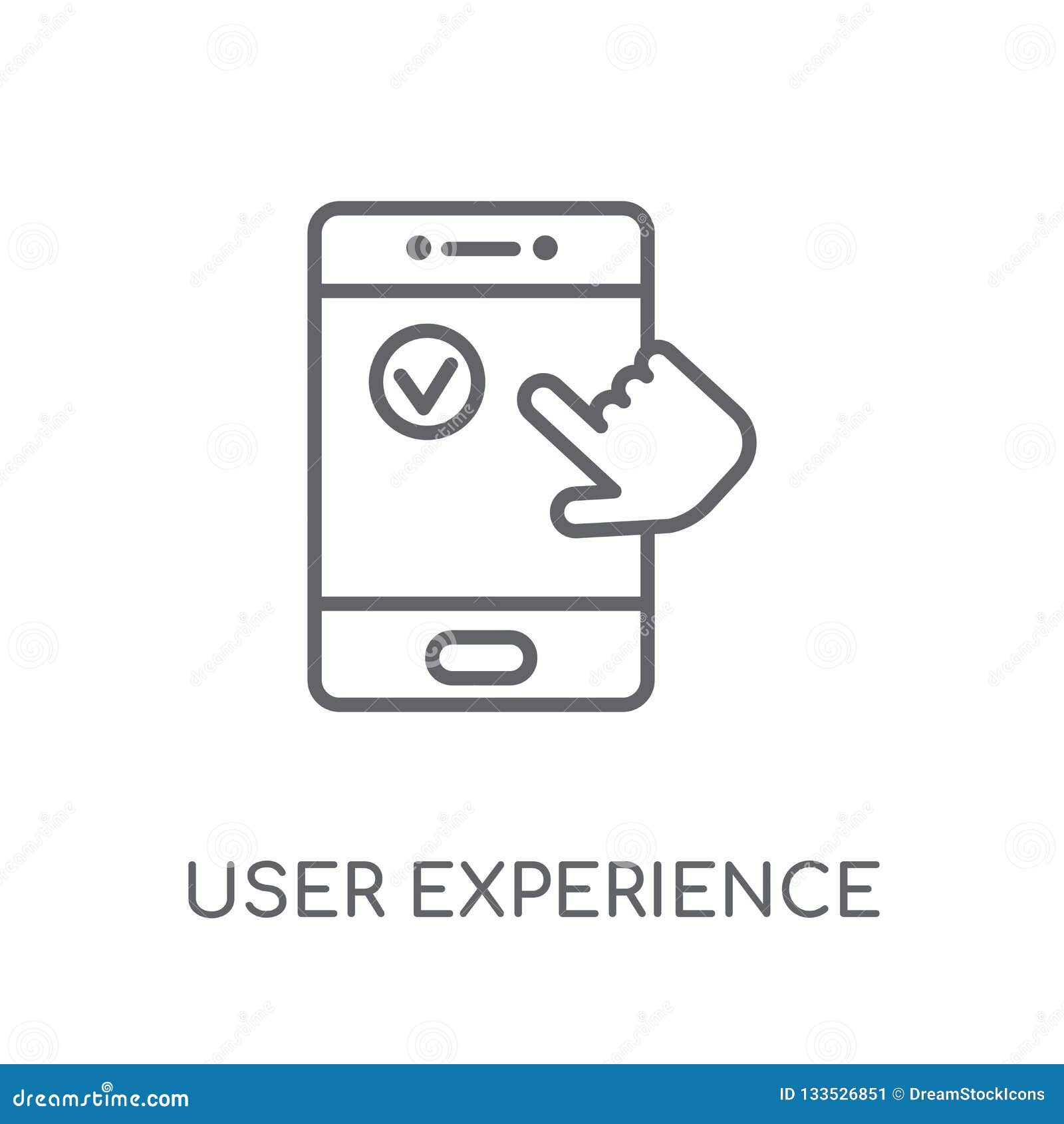 User Experience Linear Icon. Modern Outline User Experience Logo Stock ...