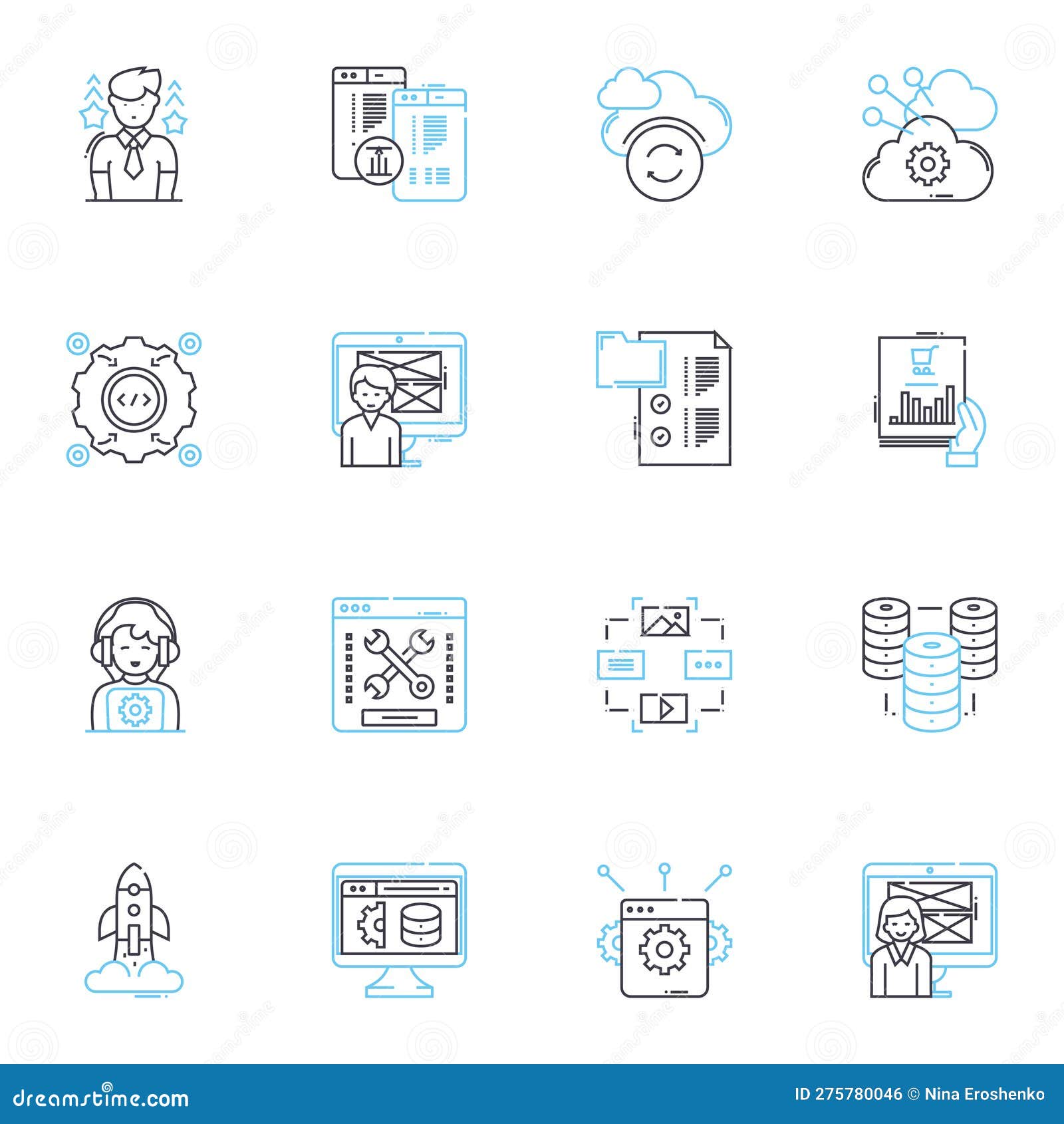 User Experience Linear Icons Set. Interface, Navigation, Interaction ... User Experience Linear Icons Set. Interface, Navigation, Interaction ...