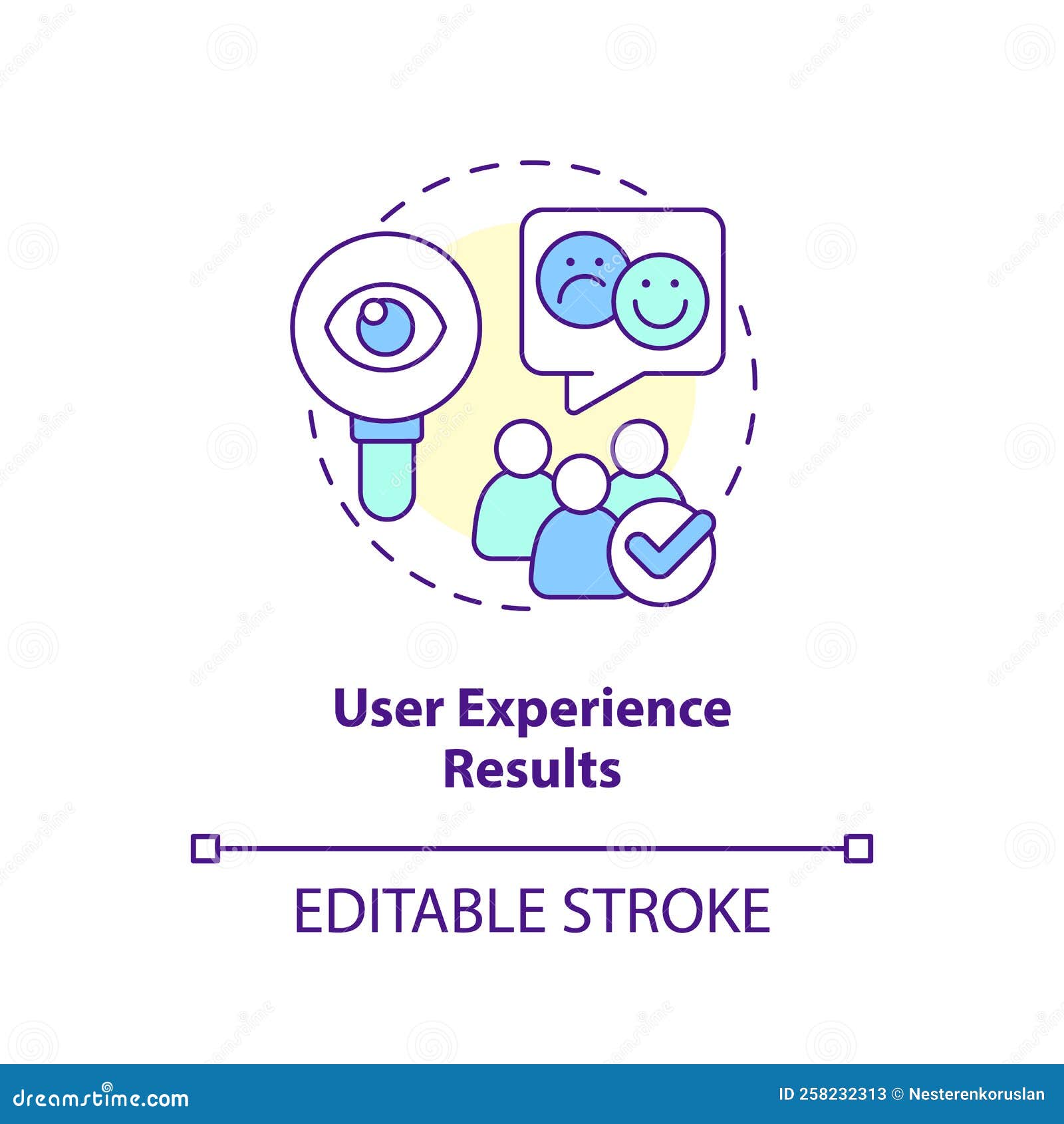 User Experience Results Concept Icon Stock Vector - Illustration of ...