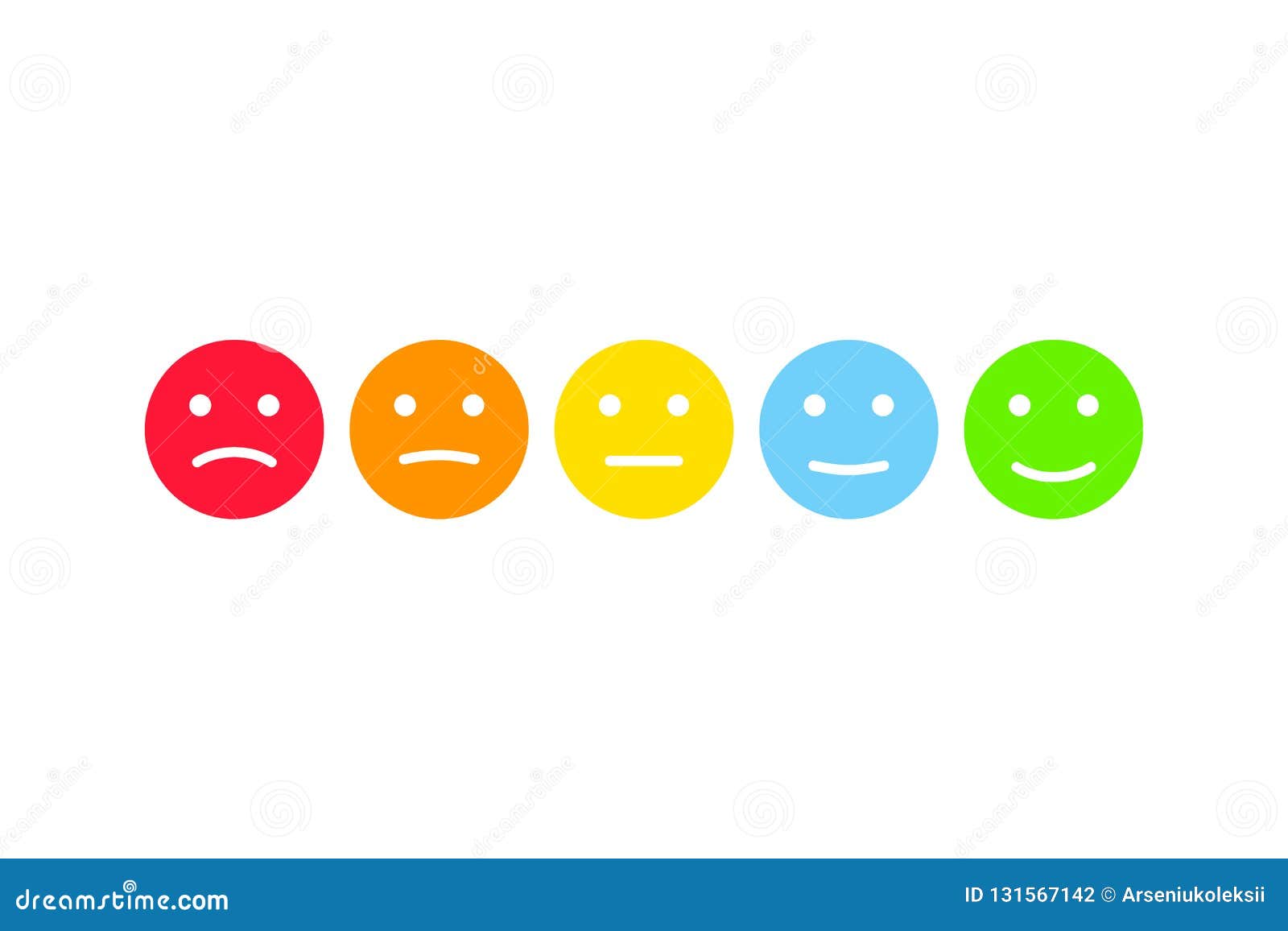 User Feedback Emoticons Infographics Set. Customer Survey Testimonials ...