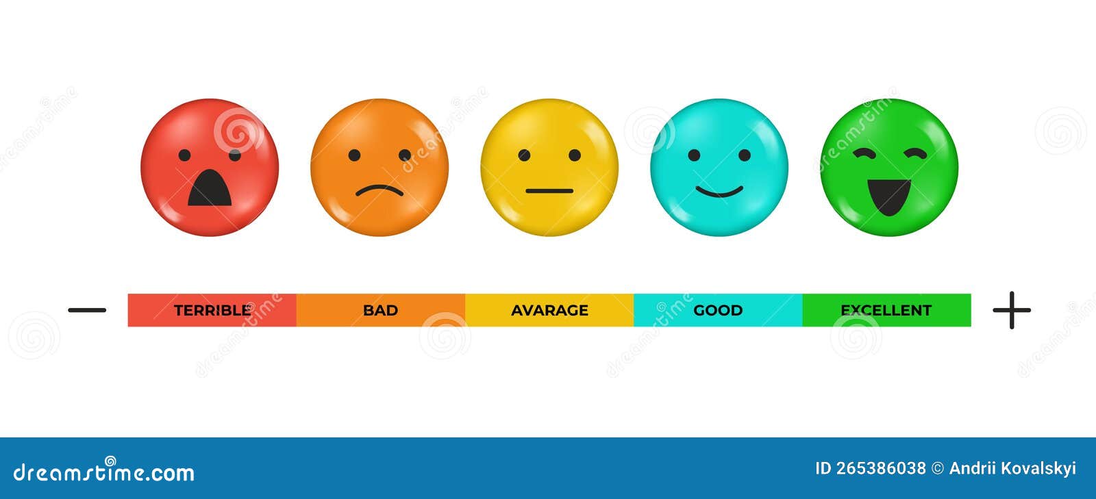 User Feedback Emotion Infographic with Text and 3d Emoji. Vector ...