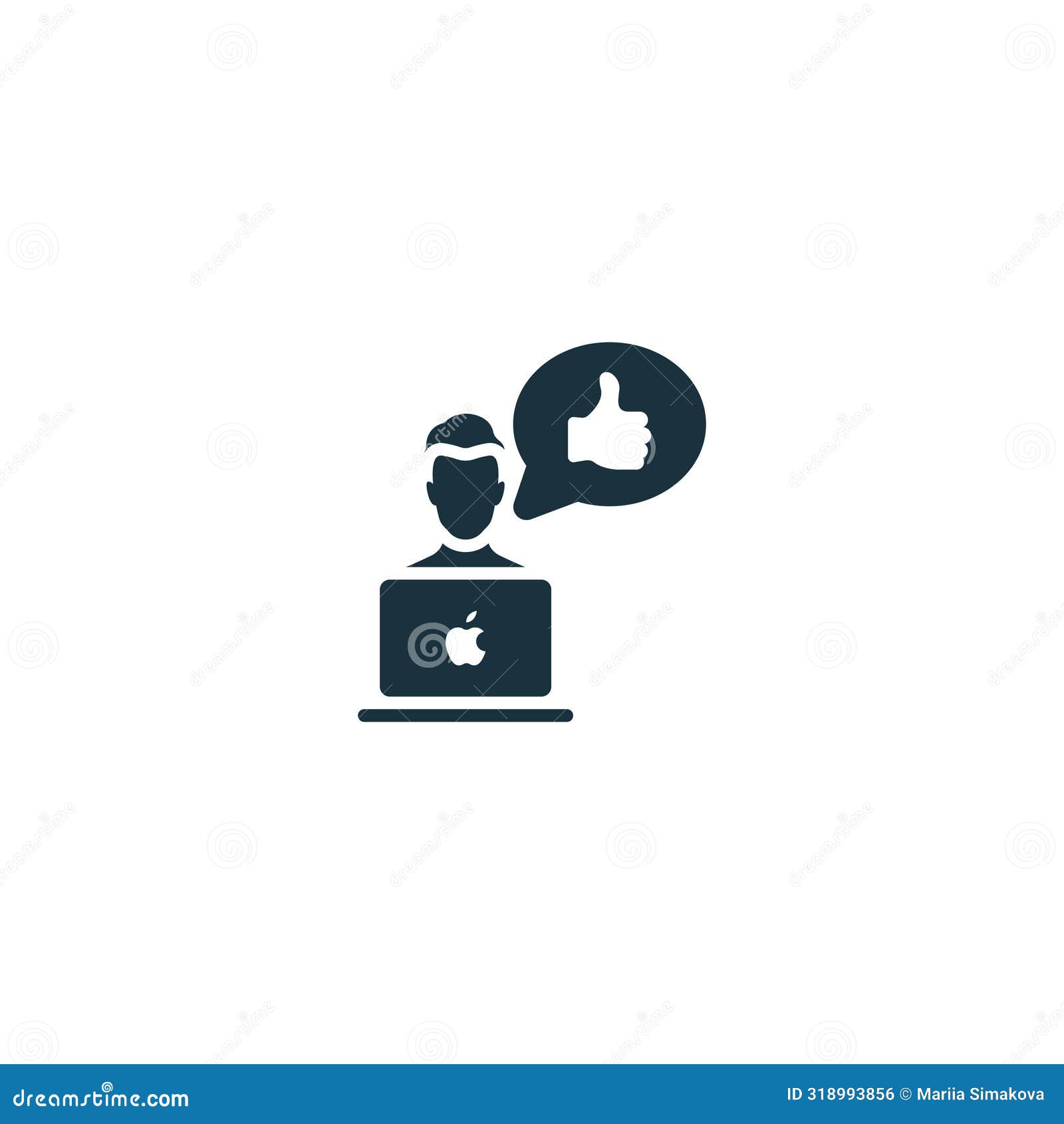 User Feedback Icon. Monochrome Simple User Behavior Icon for Templates ...