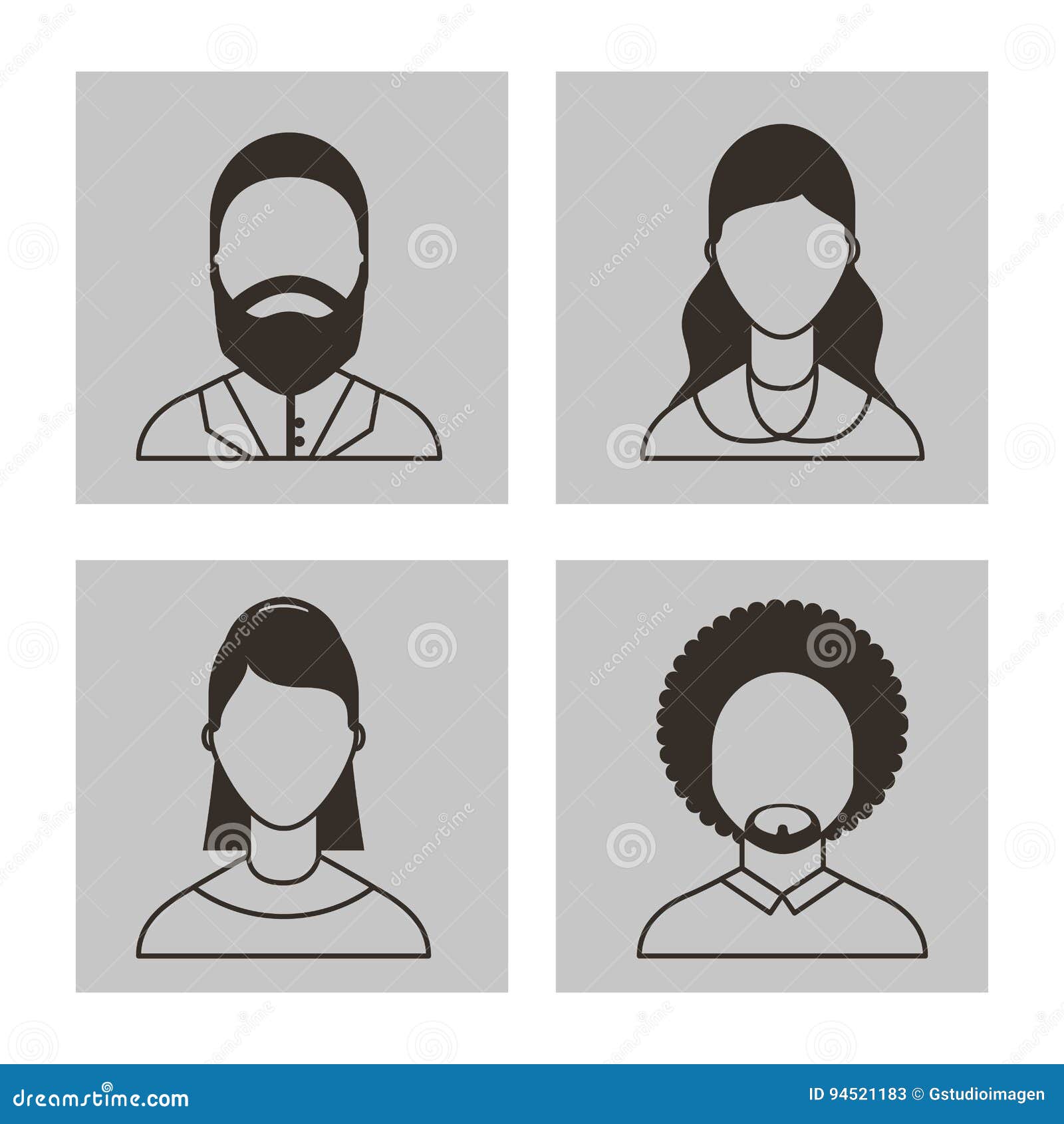 User Figure Social Community Stock Vector - Illustration of shape ...