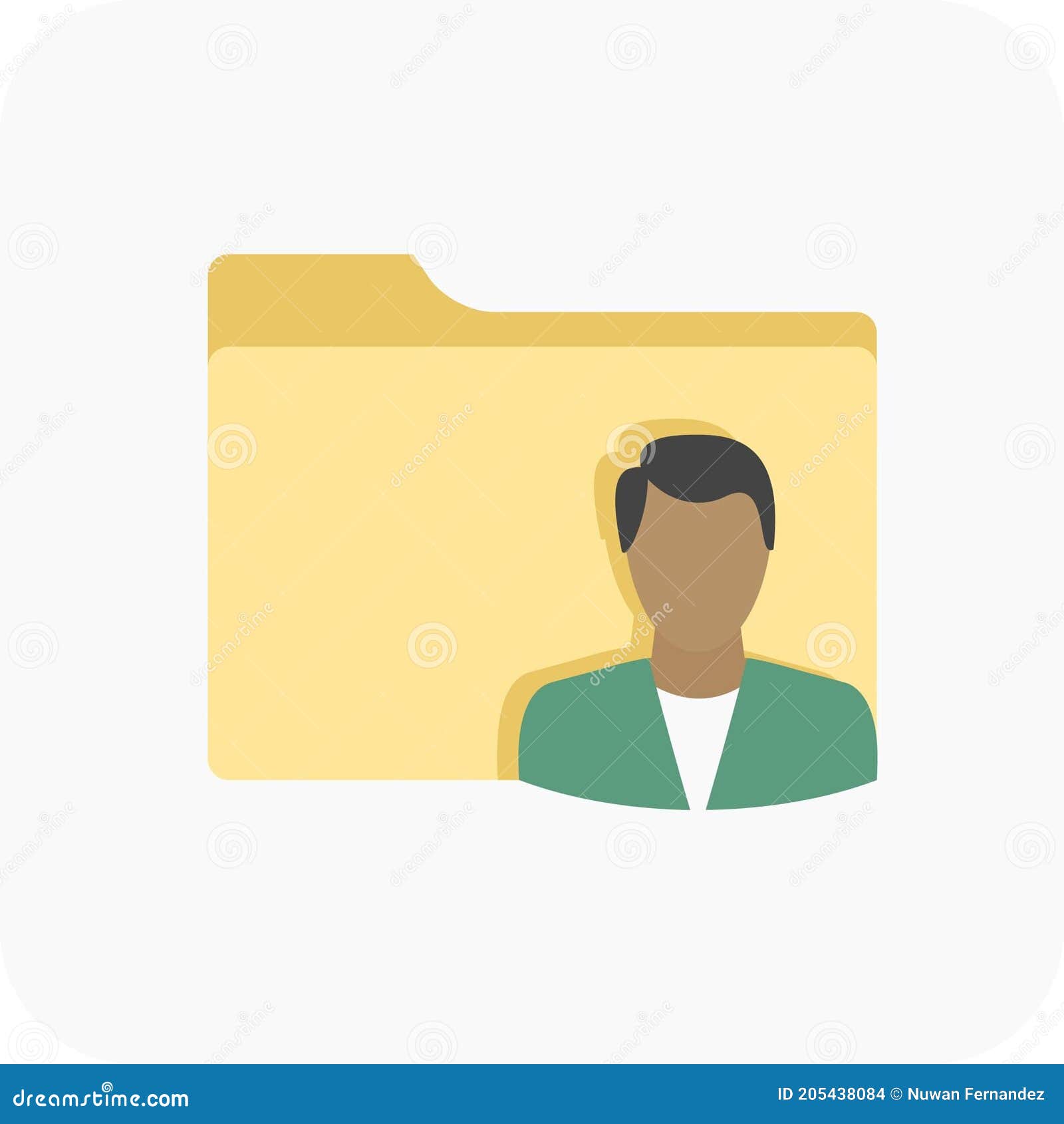 User Files Icon. My Documents Folder Sign. Vector Illustration ...