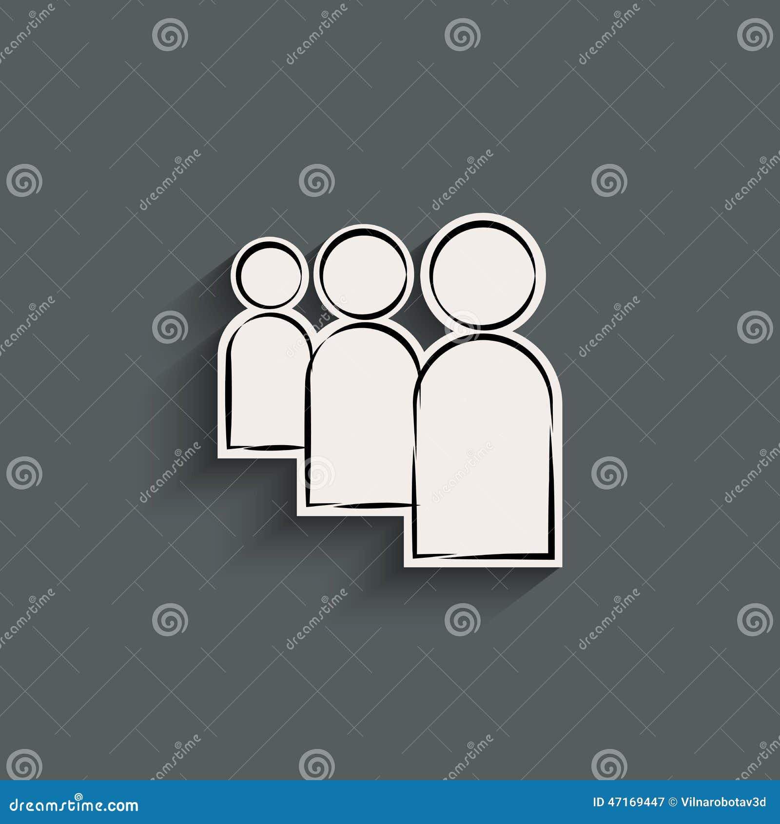 User flat icon stock illustration. Illustration of design - 47169447