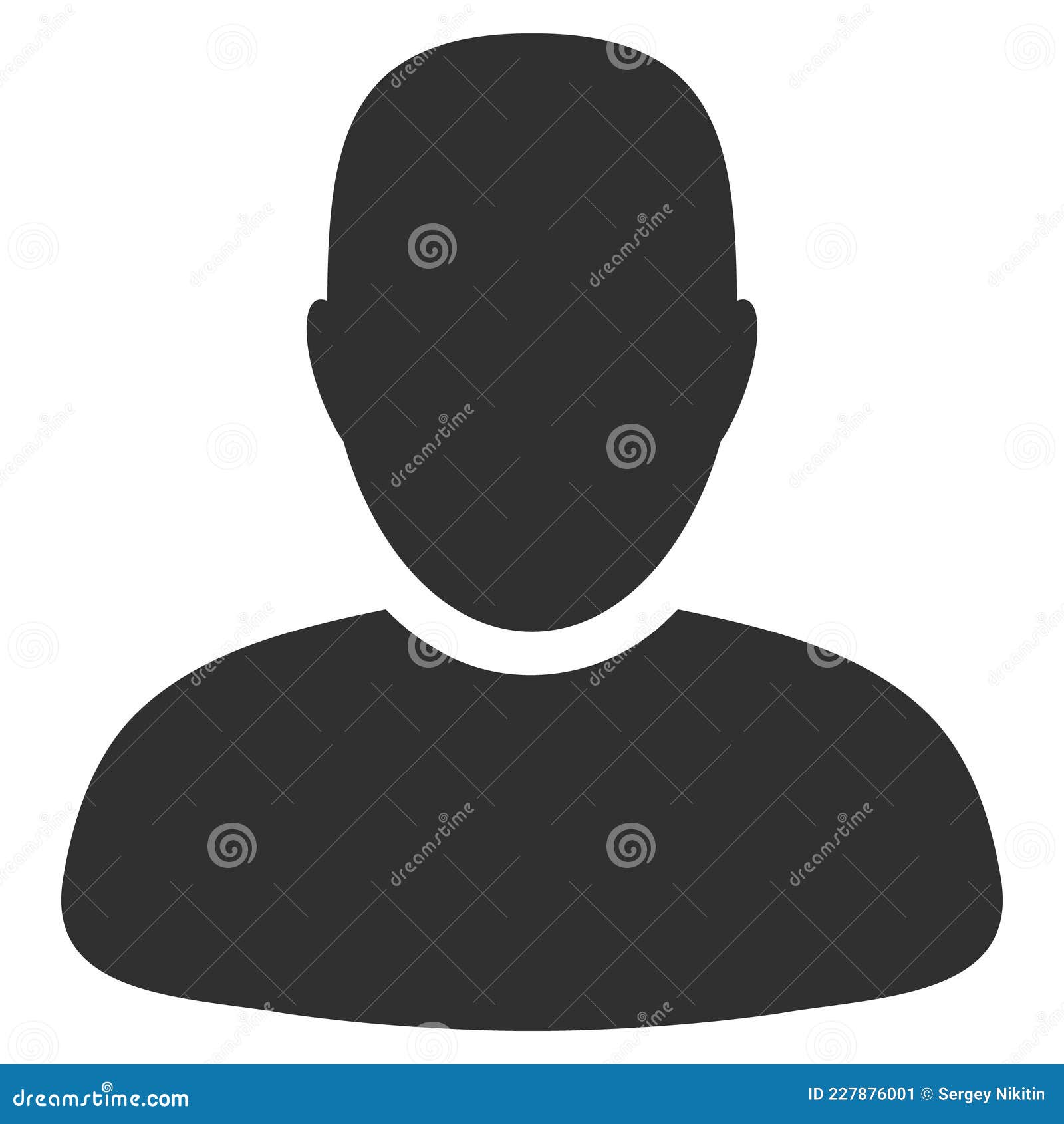 User Flat Icon Symbol stock vector. Illustration of profile - 227876001