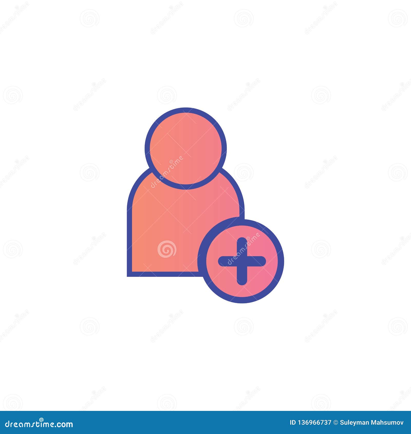 User Flat Vector Icon Sign Symbol Stock Vector - Illustration of ...