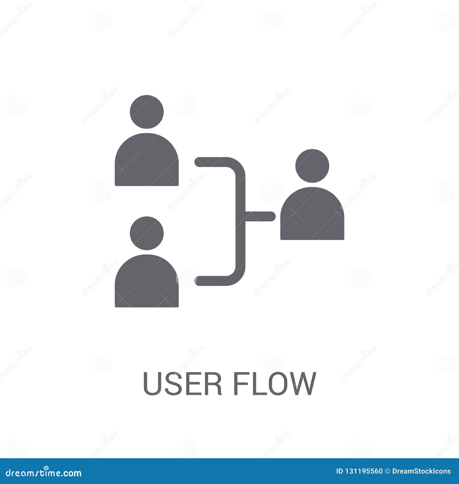 User Flow Icon. Trendy User Flow Logo Concept on White Background from ...