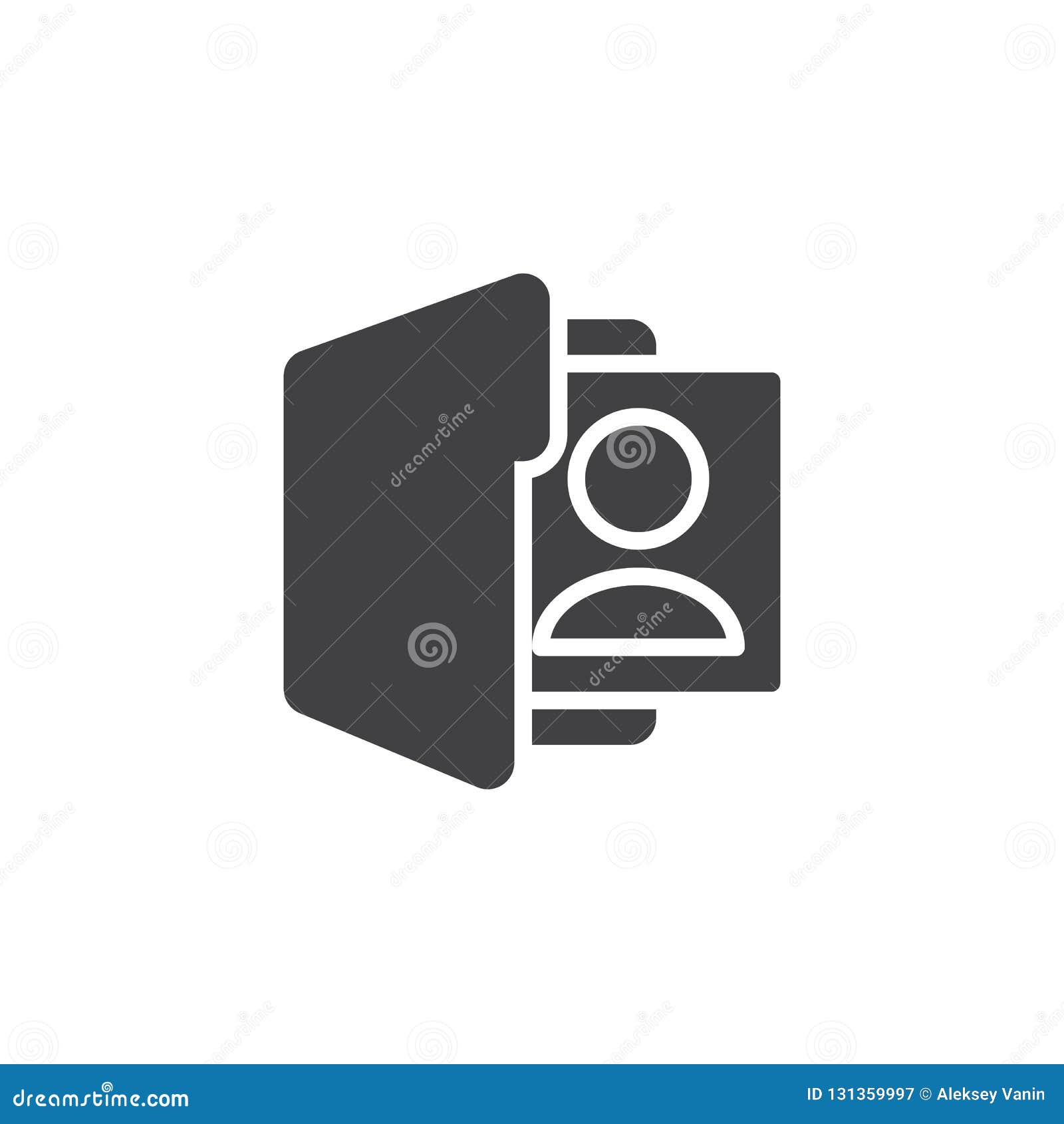 User folder vector icon stock vector. Illustration of simple - 131359997
