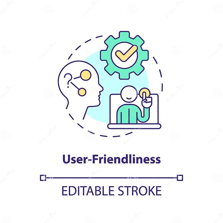 User-friendliness Concept Icon Stock Vector - Illustration of concept ...