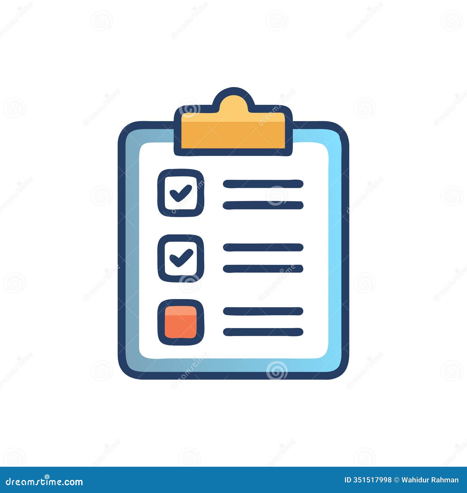 User-Friendly Business Checklist Illustration Stock Illustration ...