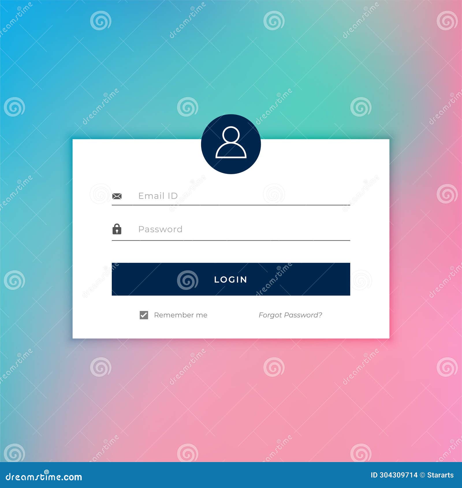 User Friendly Registration Page Screen Template Enter Web or Online ...