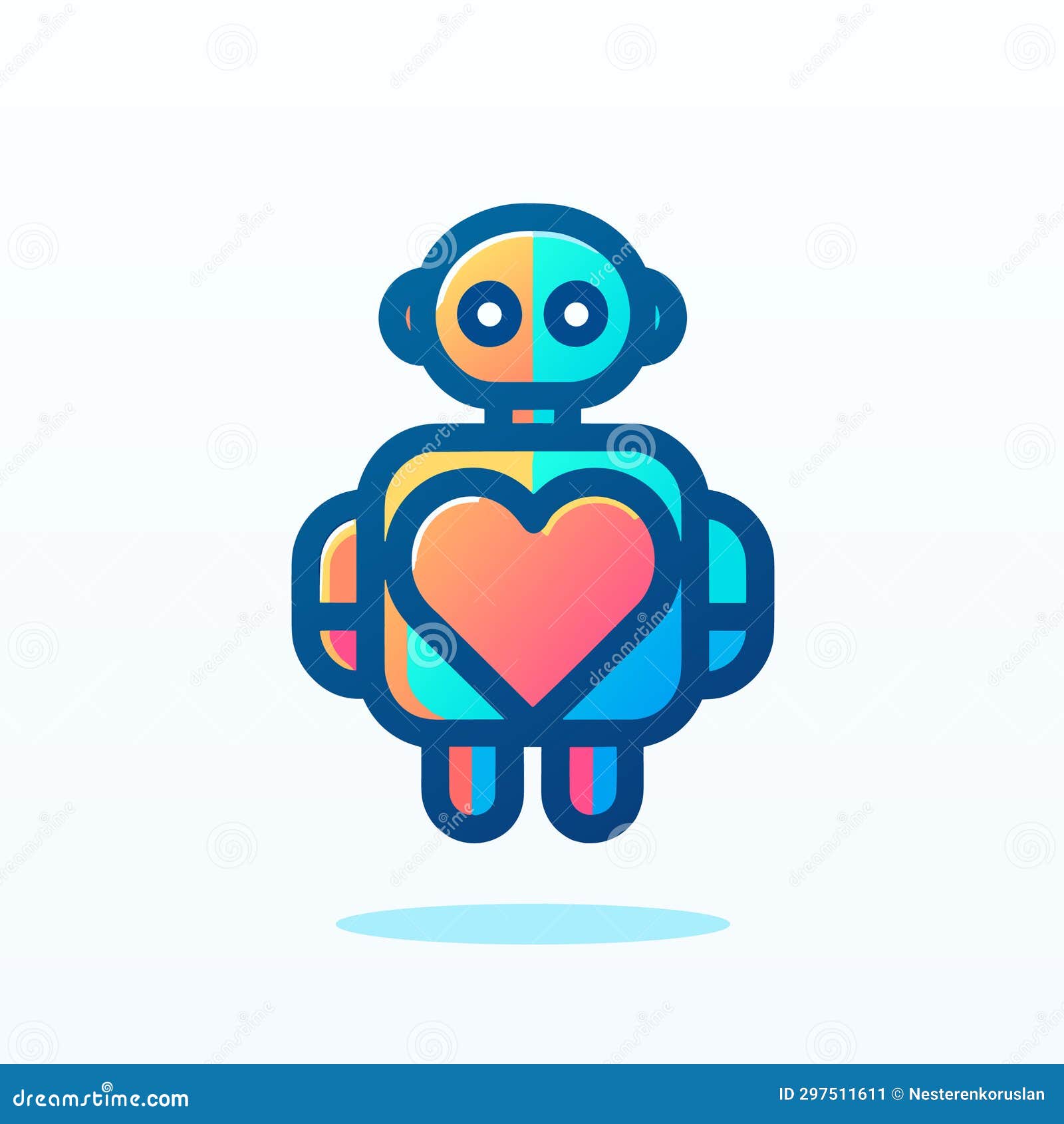 User Friendly Software Filled Gradient Logo Stock Illustration ...