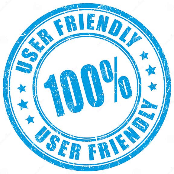 User friendly stamp stock vector. Illustration of background - 177267650