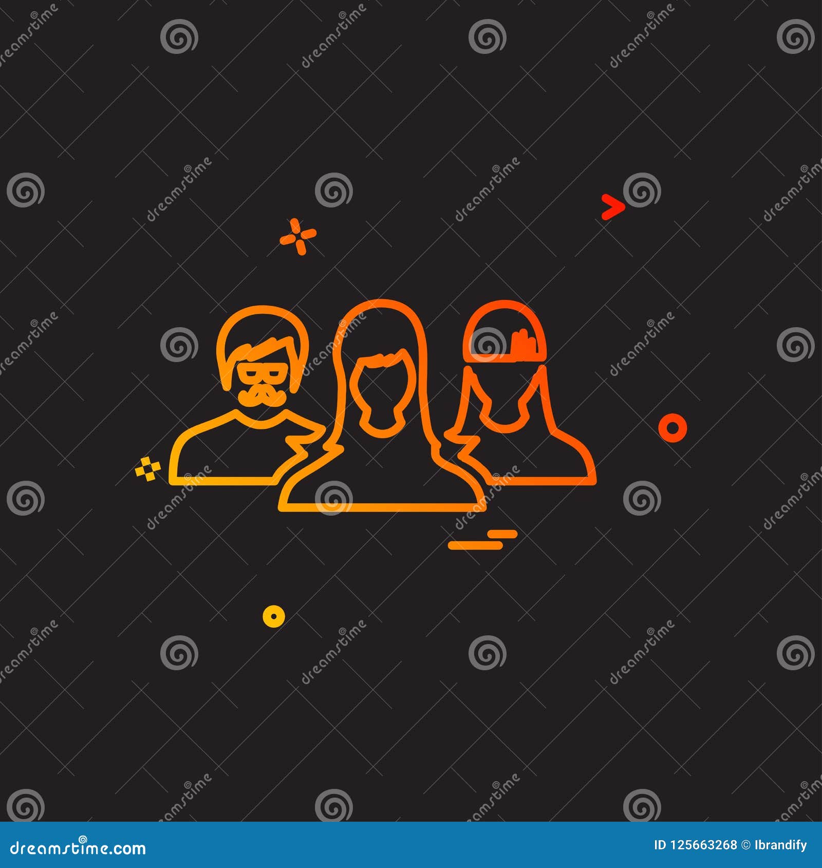 User Group Icon Design Vector Stock Vector - Illustration of icon ...