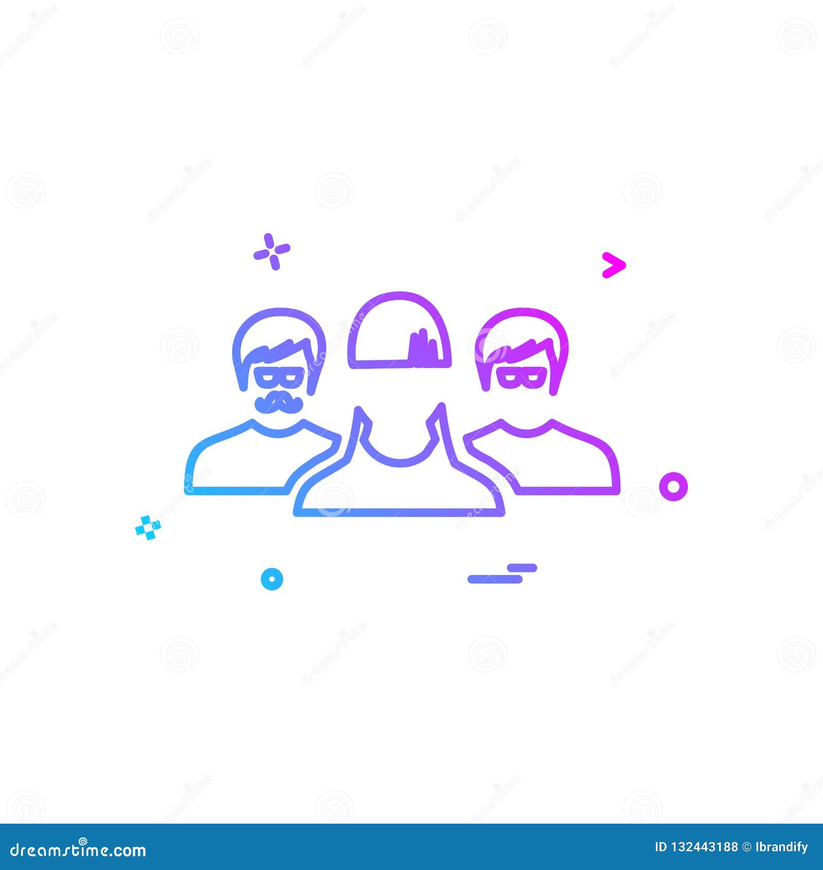 User Group Icon Design Vector Stock Vector - Illustration of sign ...