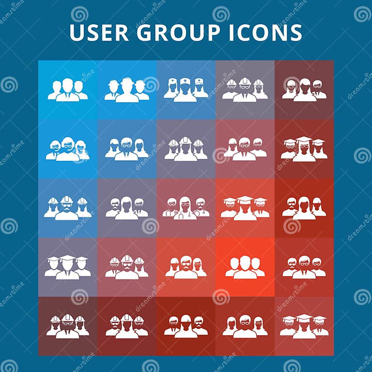 User Group Icons stock vector. Illustration of tutor - 120543922