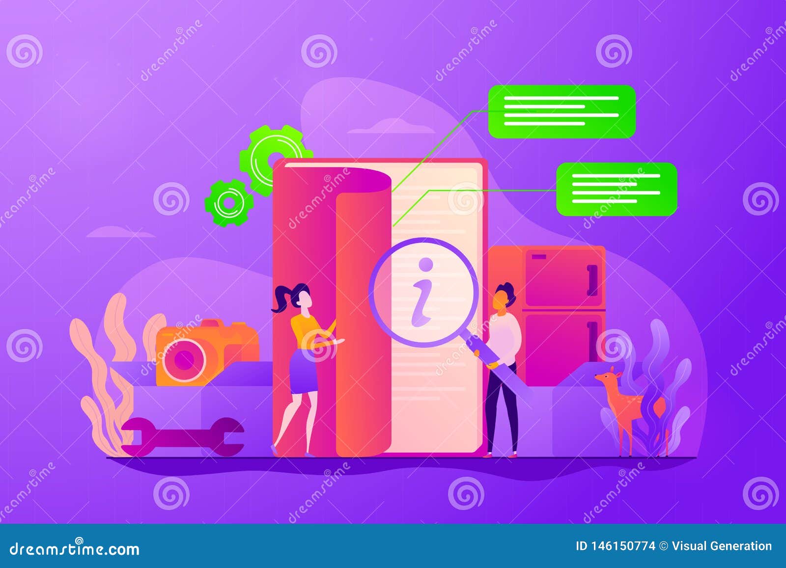 User Guide Concept Vector Illustration. Stock Vector - Illustration of ...