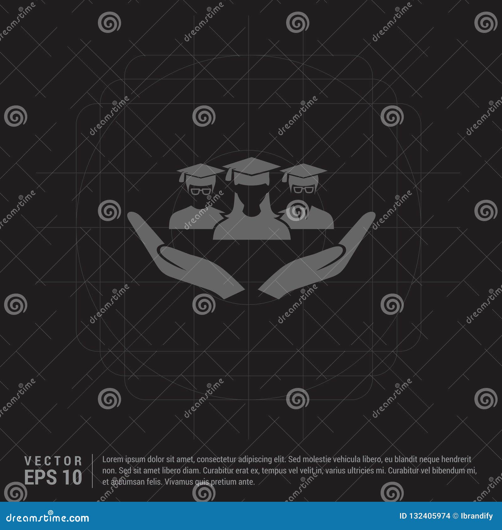 User in hand icon stock vector. Illustration of portrait - 132405974