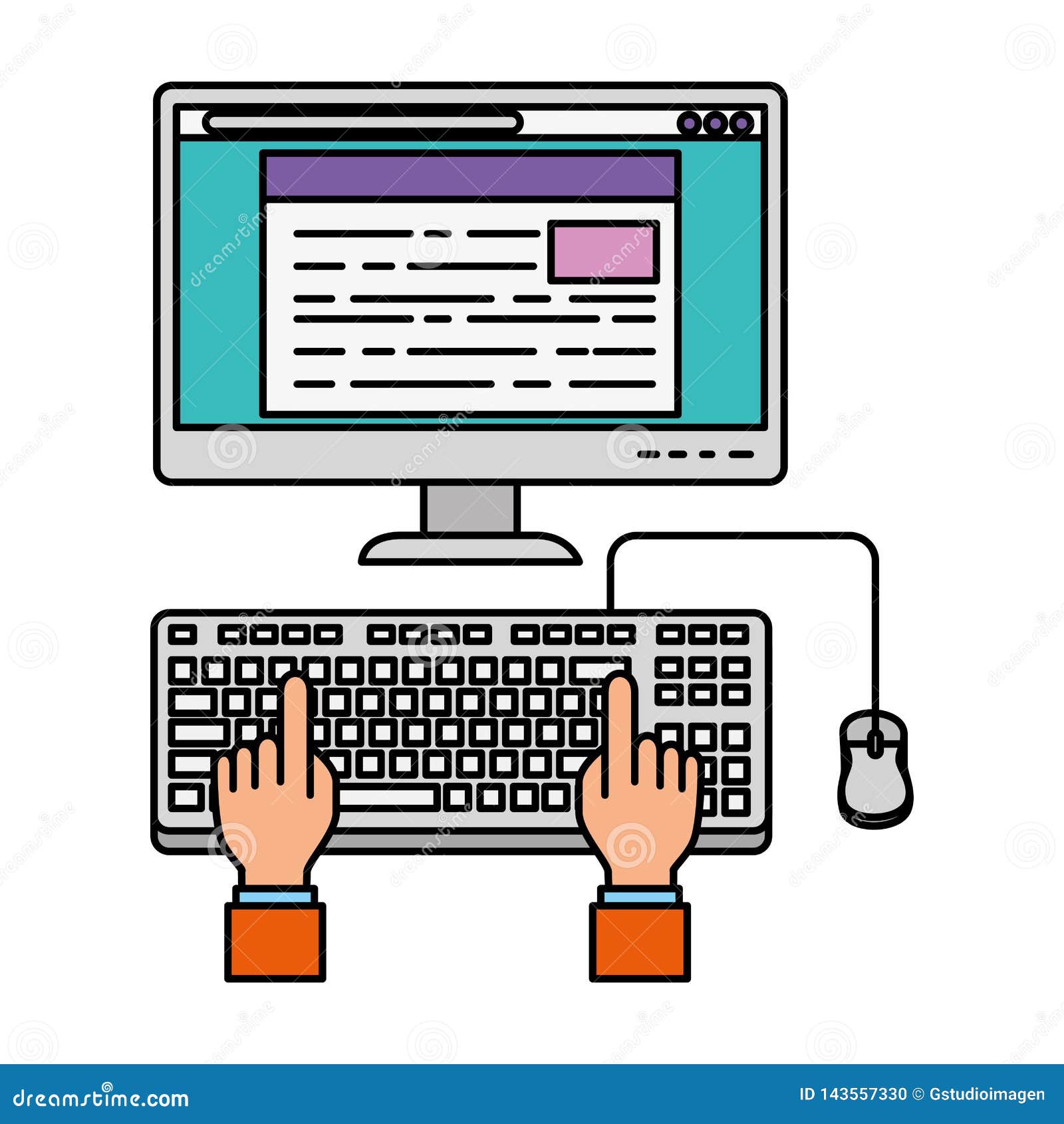 Desktop User Stock Illustrations – 11,315 Desktop User Stock ...