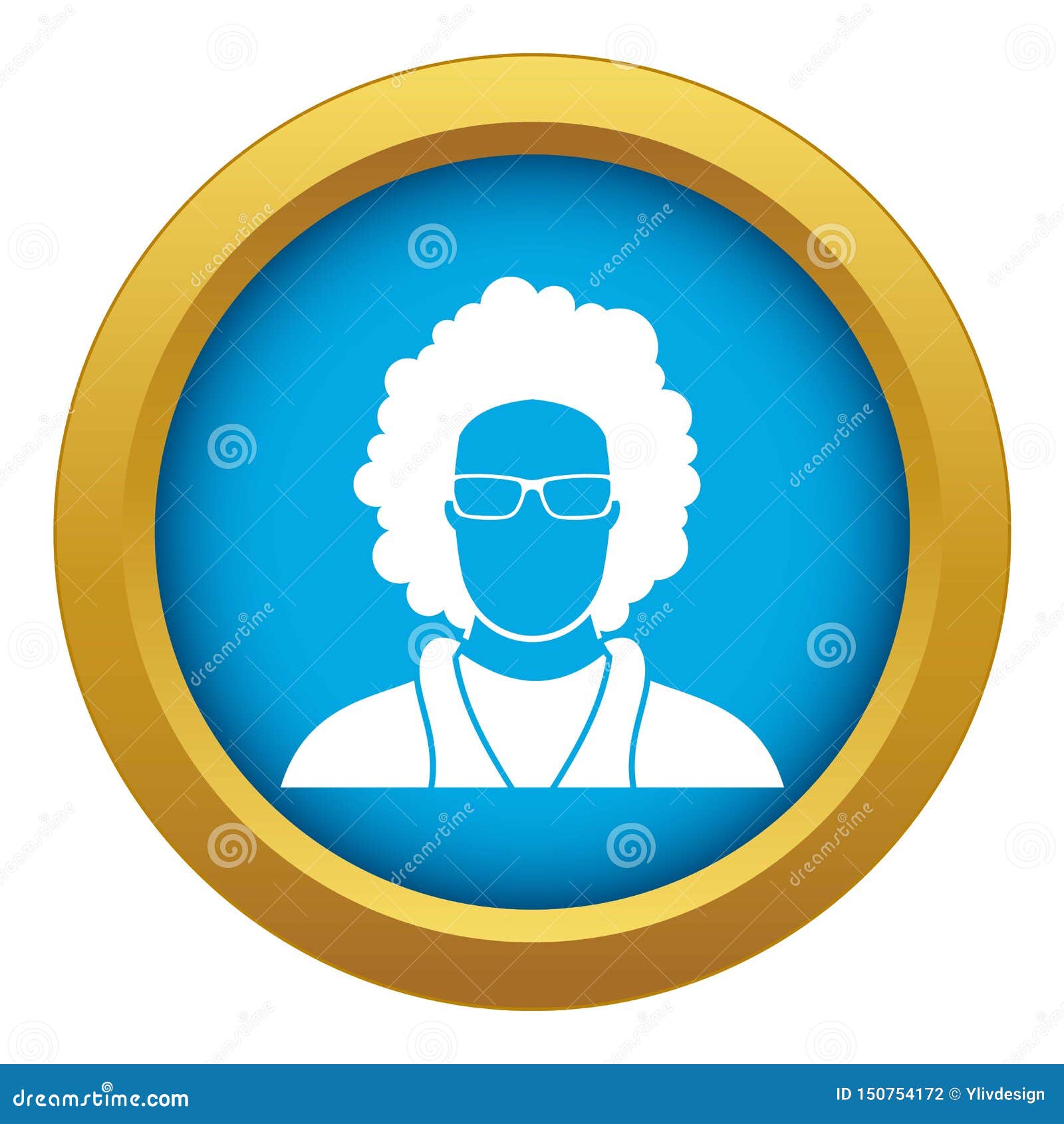 User Icon Blue Vector Isolated Stock Vector - Illustration of ...