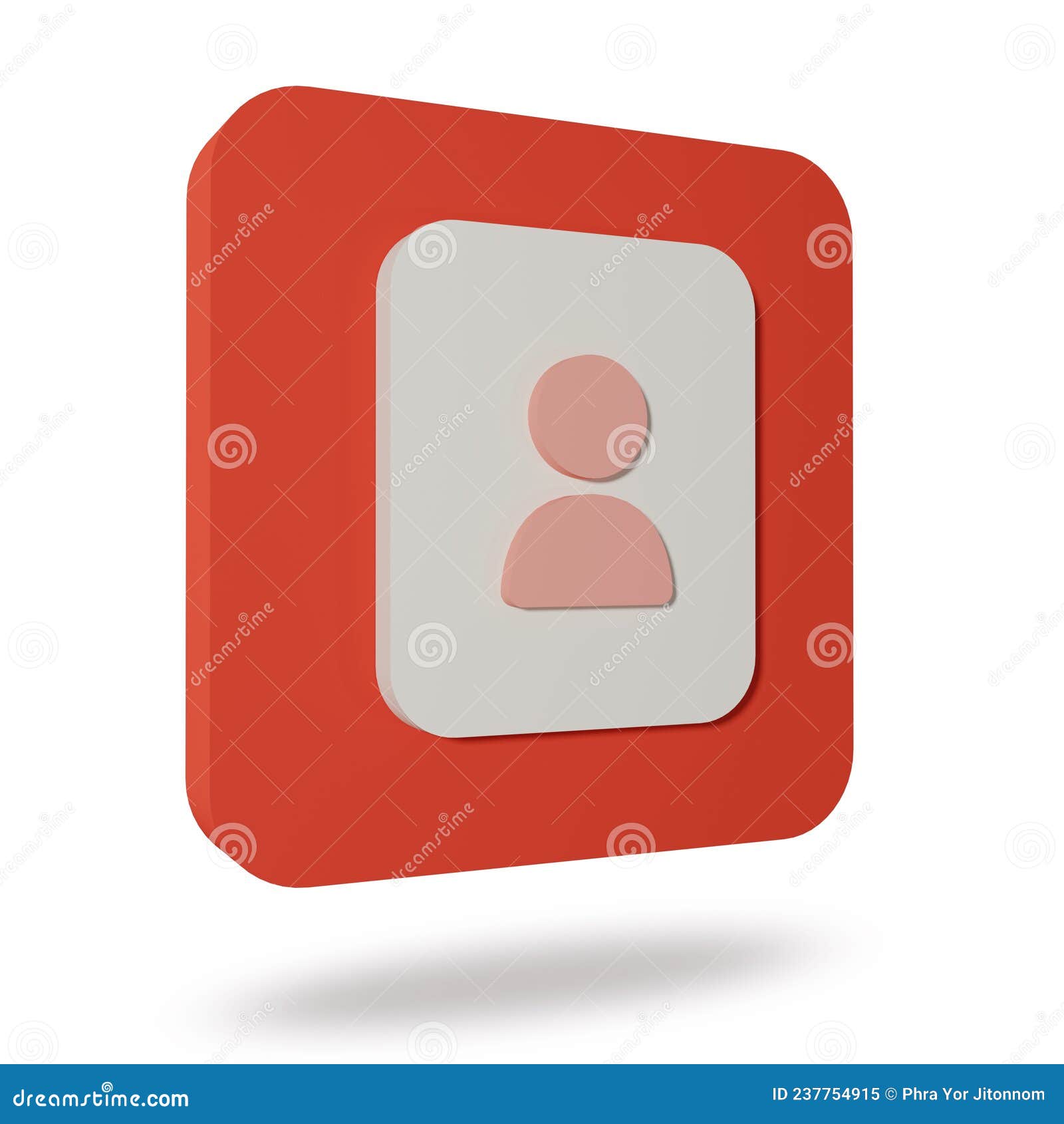 User Icon 3D Rendering. Person Icon Stock Illustration - Illustration ...