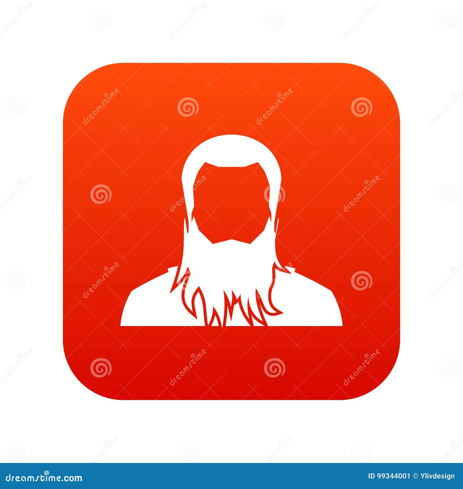 User icon digital red stock vector. Illustration of identity - 99344001