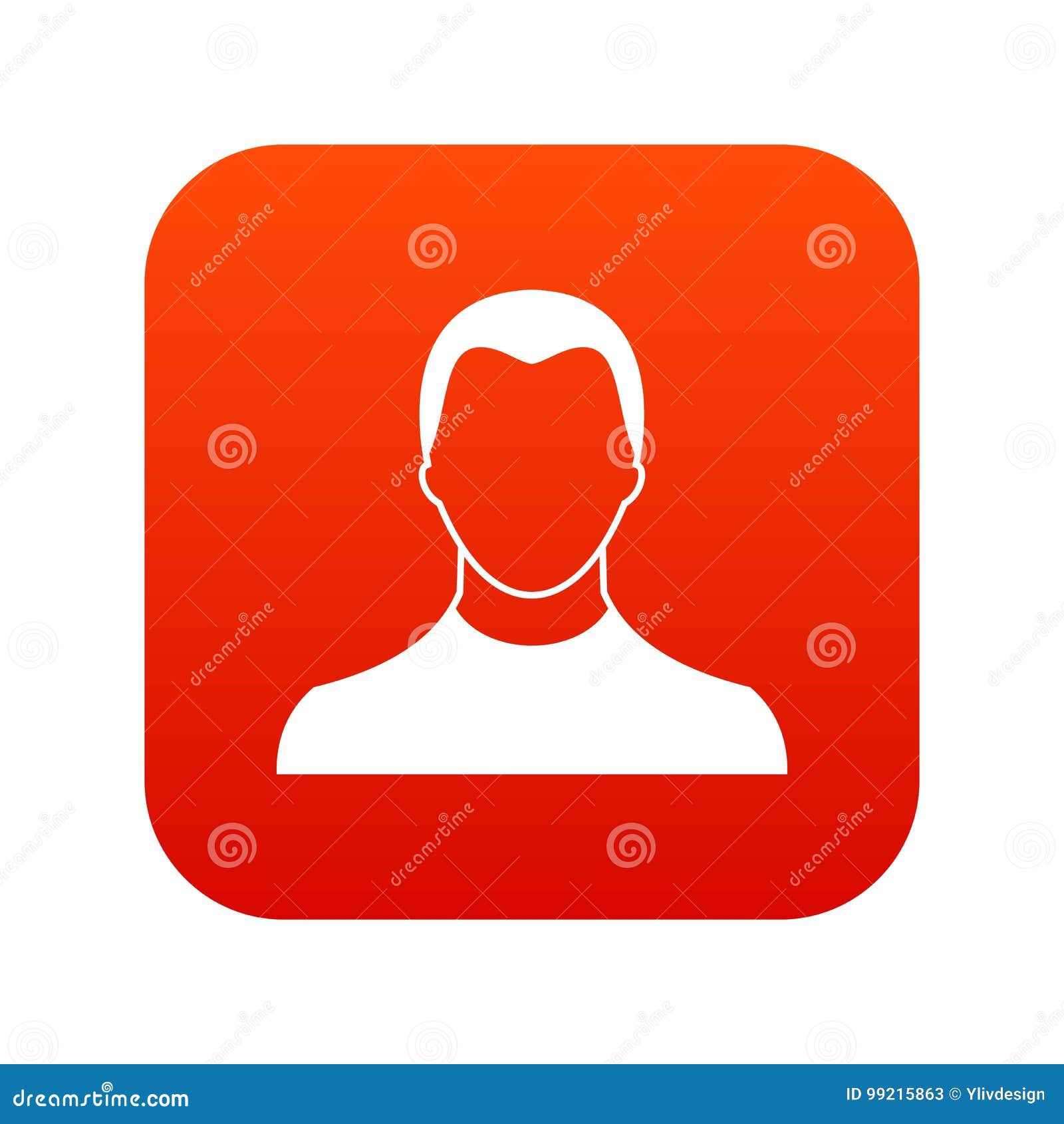 User icon digital red stock vector. Illustration of member - 99215863